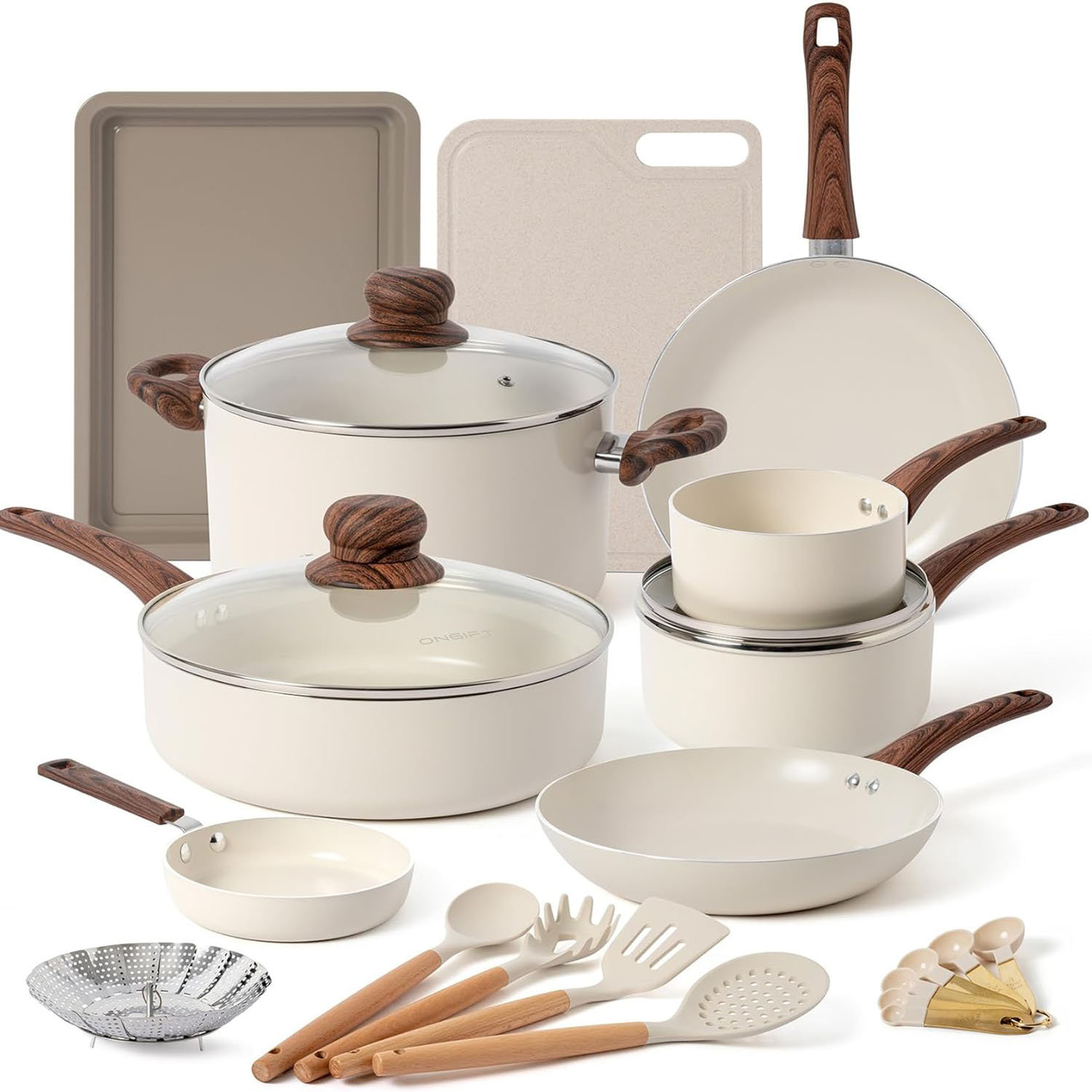 BN-LINKKL 23 Pcs Pots And Pans Set Nonstick, Kitchen Cookware Sets ...