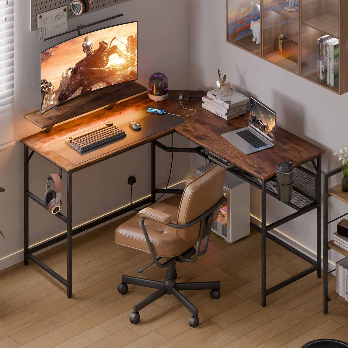 Metro Lane Daown 130Cm W Rectangle Computer Desk | Wayfair.co.uk