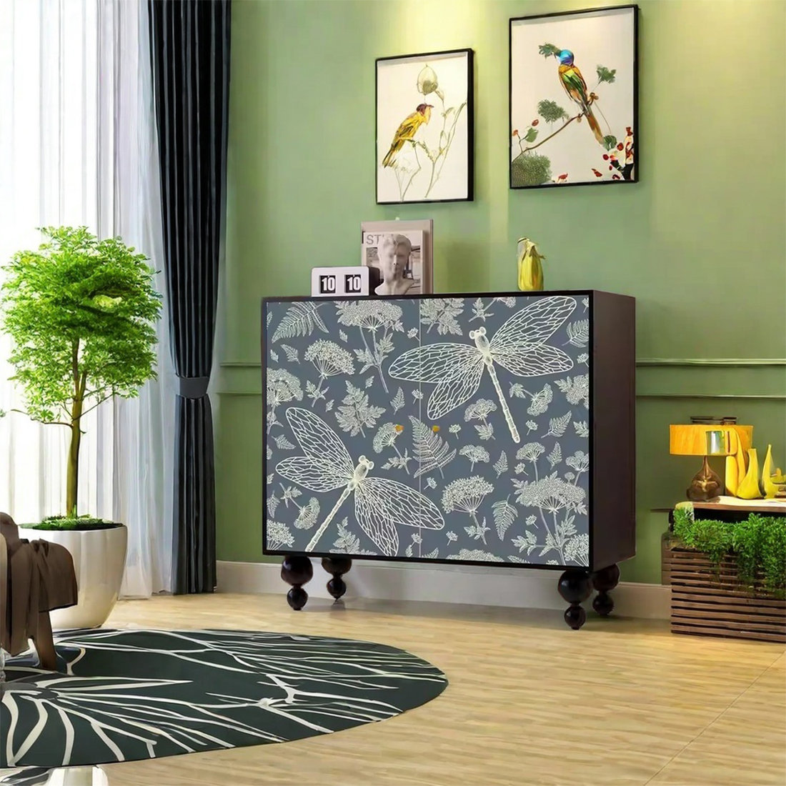 Vivid Space Creation Elegant Storage Cabinet with Spacious Top | Wayfair