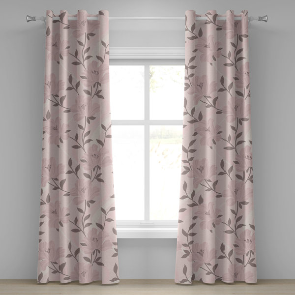 East Urban Home Delcina Polyester Semi Sheer Curtain Pair | Wayfair