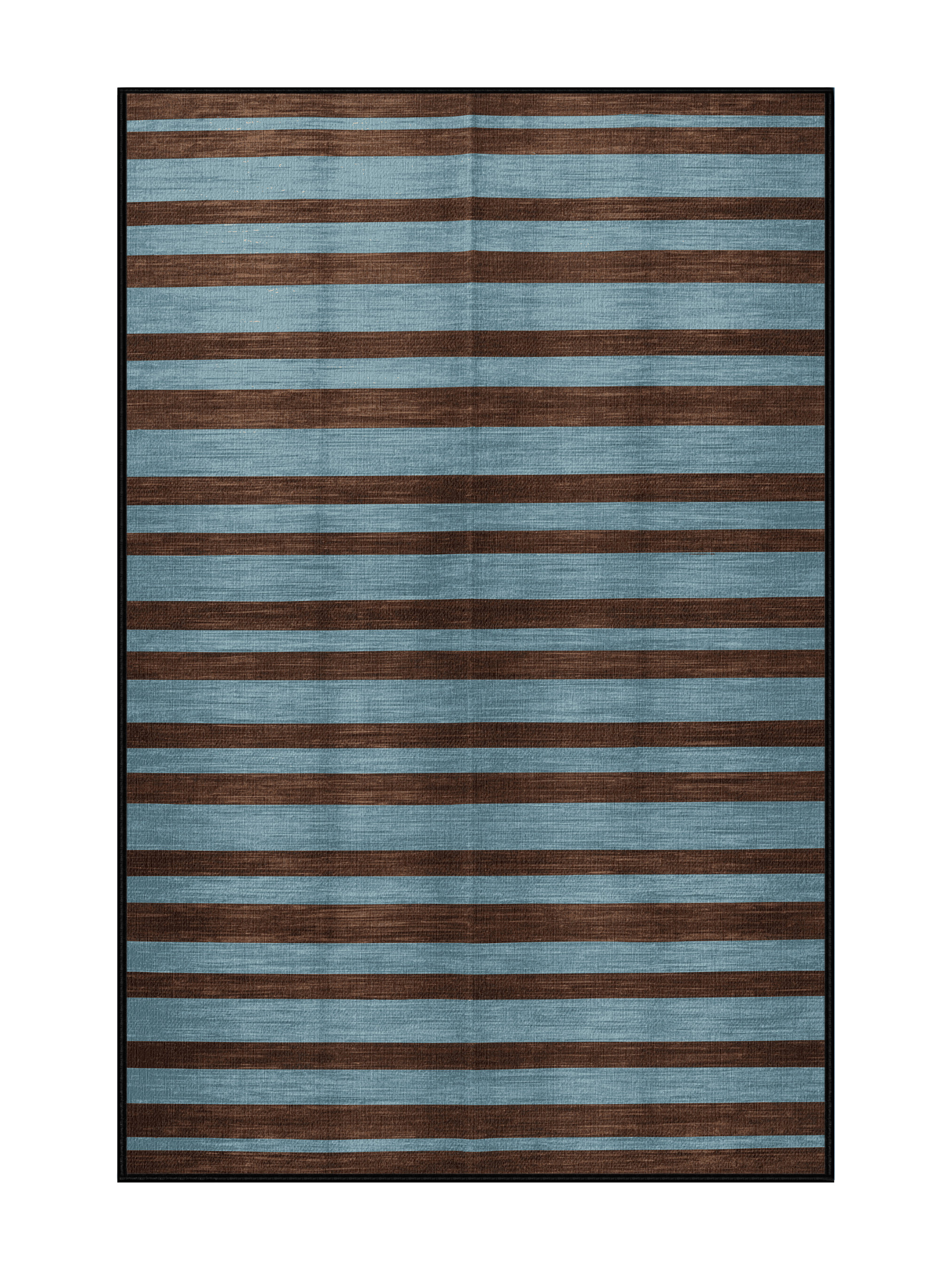 Hokku Designs Machine Washable Horizontal Stripes Black Area Rug | Wayfair