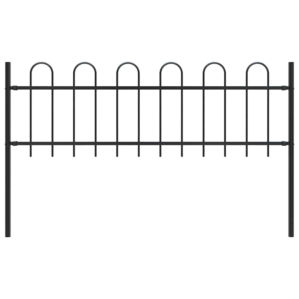 Dakota Fields Cirincione Garden Fence with Hoop Top Steel | Wayfair.co.uk
