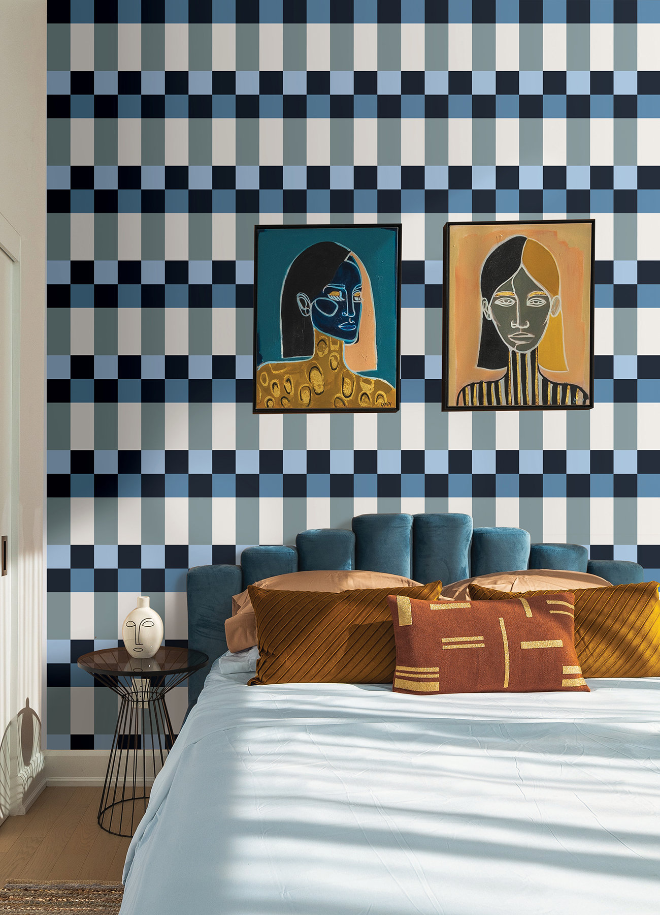 Room Mates Emily Rayna Framework Peel and Stick Wallpaper | Wayfair