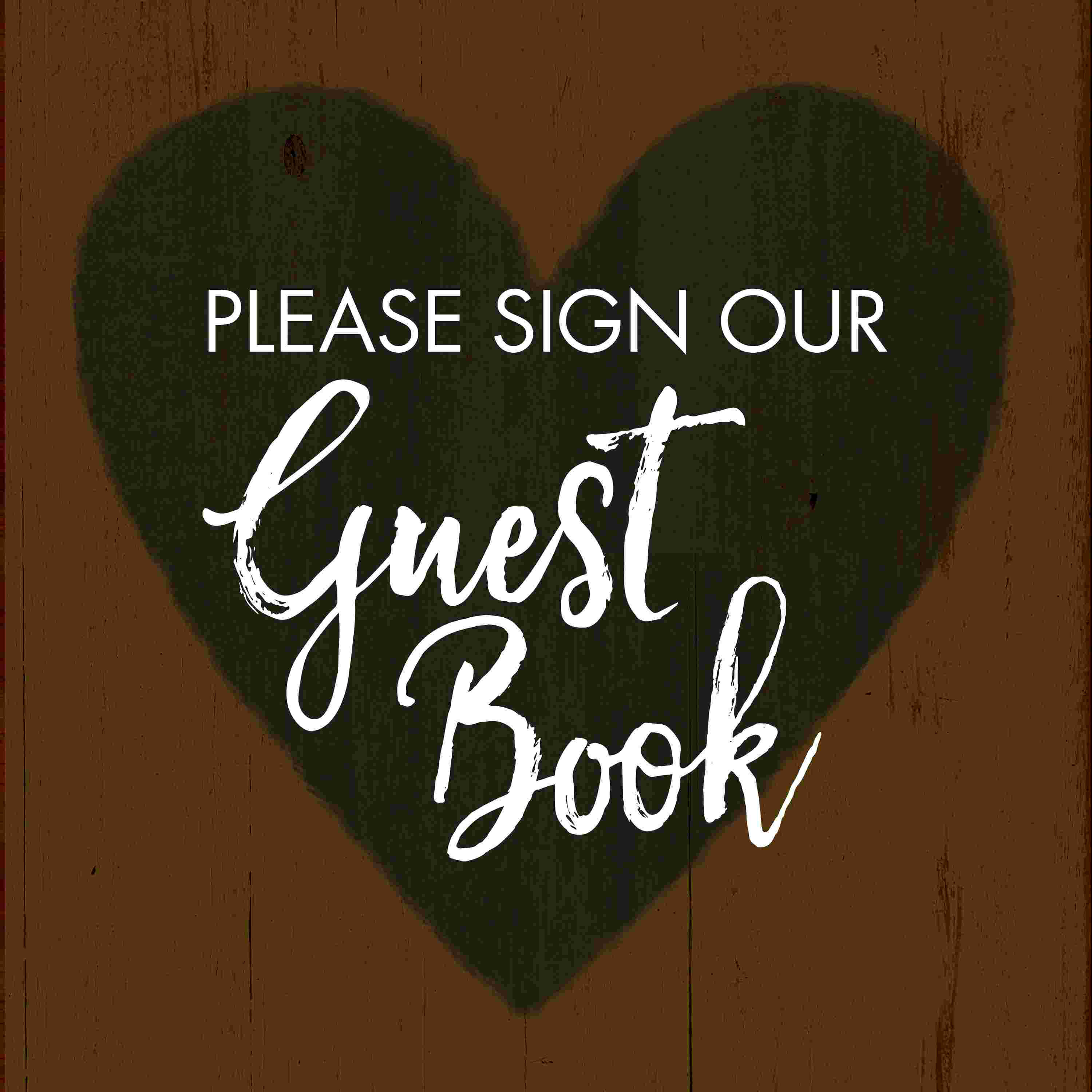 Trinx Please Sign Guest Book Dark - Wayfair Canada