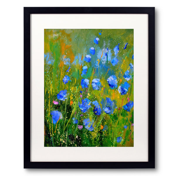Made & Curated Blue Wild Flowers Print by Pol Ledent | Perigold