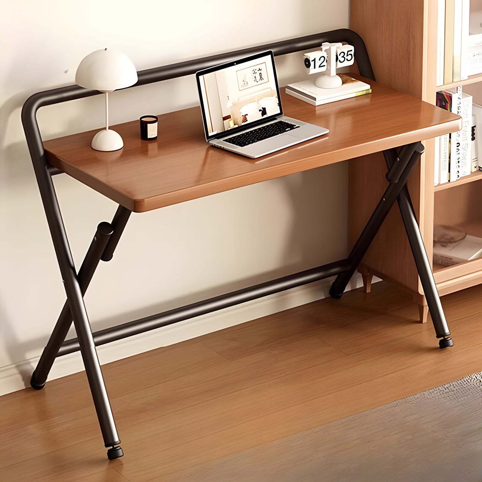 Latitude Run® Folding Table - Portable Computer Desk For Home Office ...