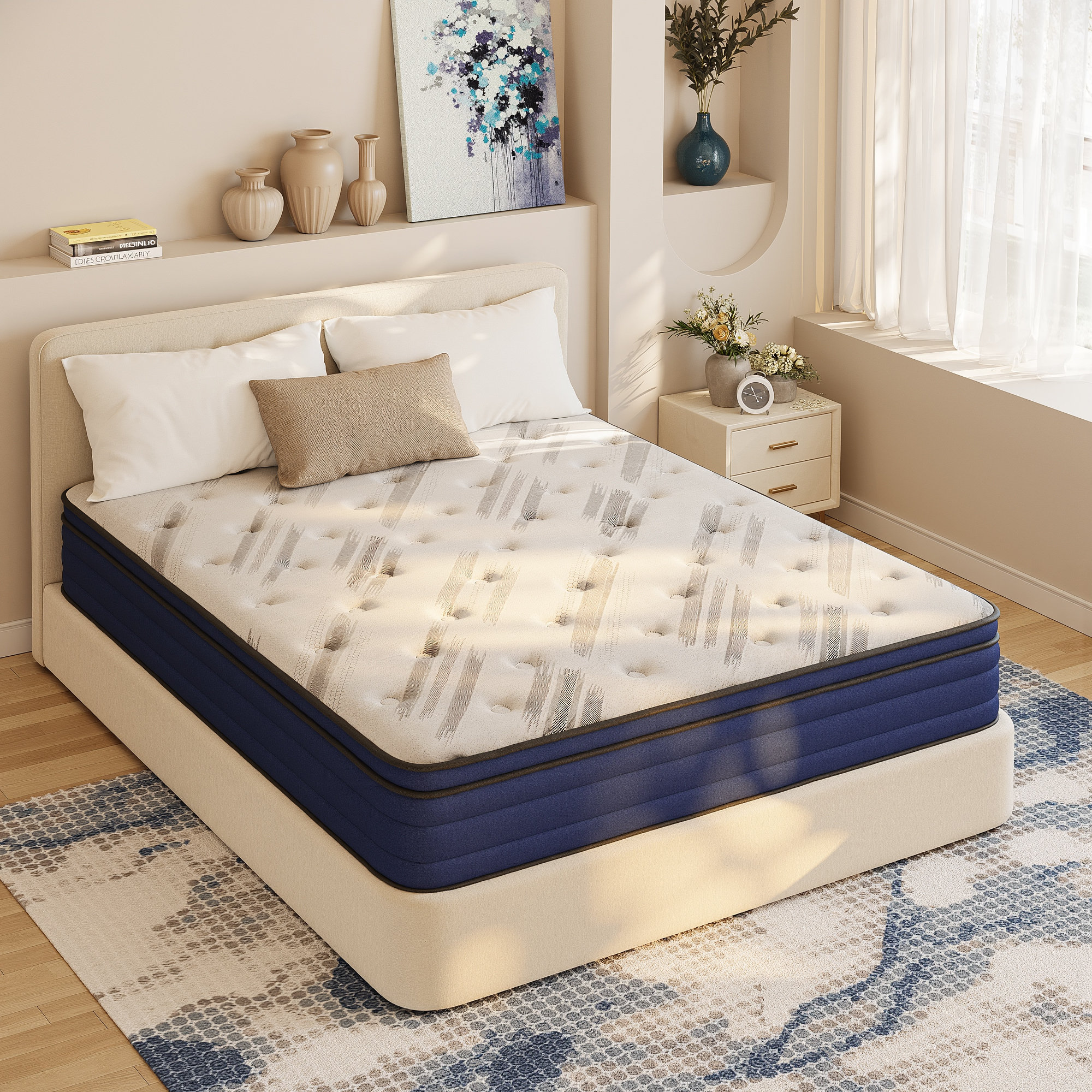 Alwyn Home 10“ Hybrid Mattress With Single Pocket Coils | Wayfair
