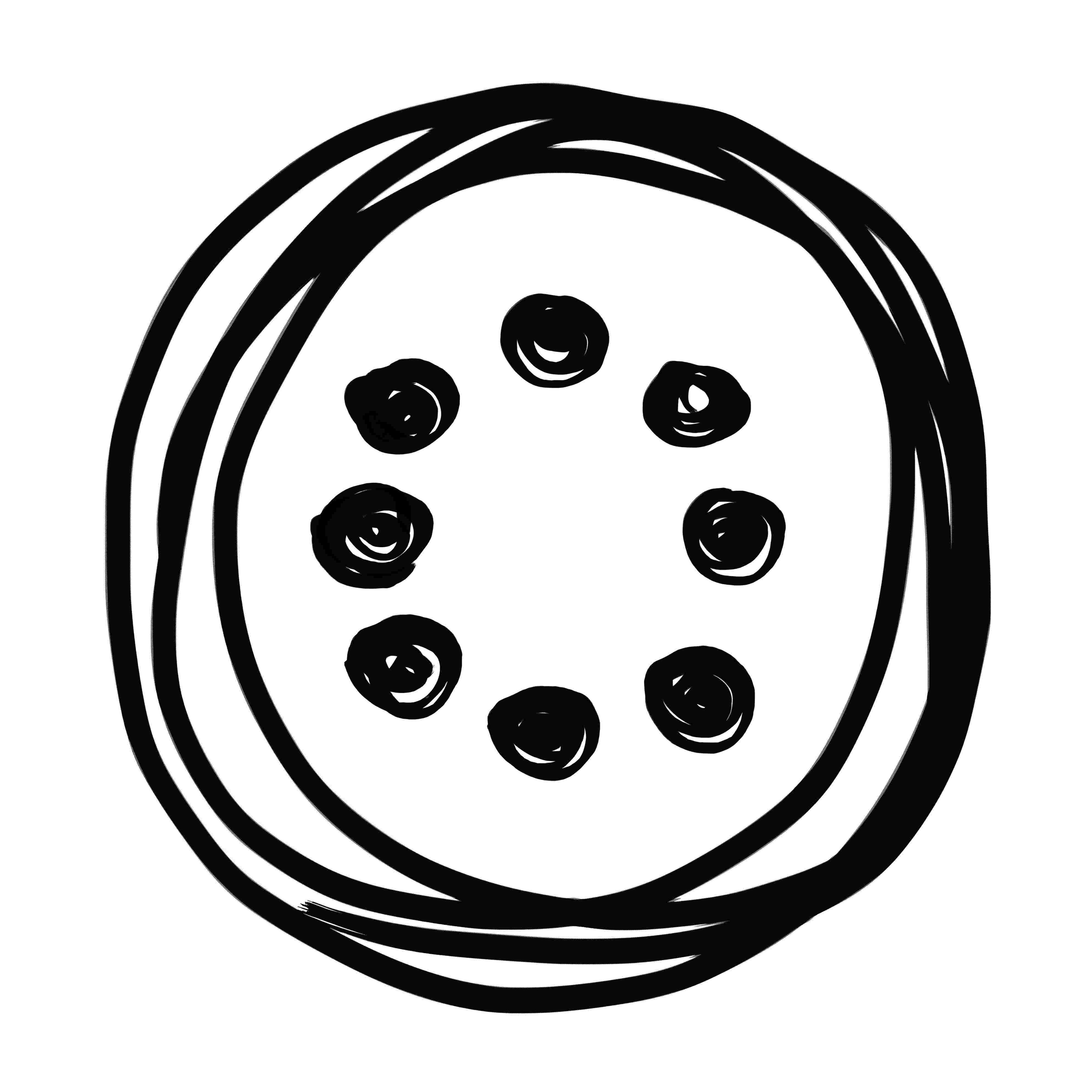 Wrought Studio™ Simple Seed Circle - Wrapped Canvas Graphic Art | Wayfair