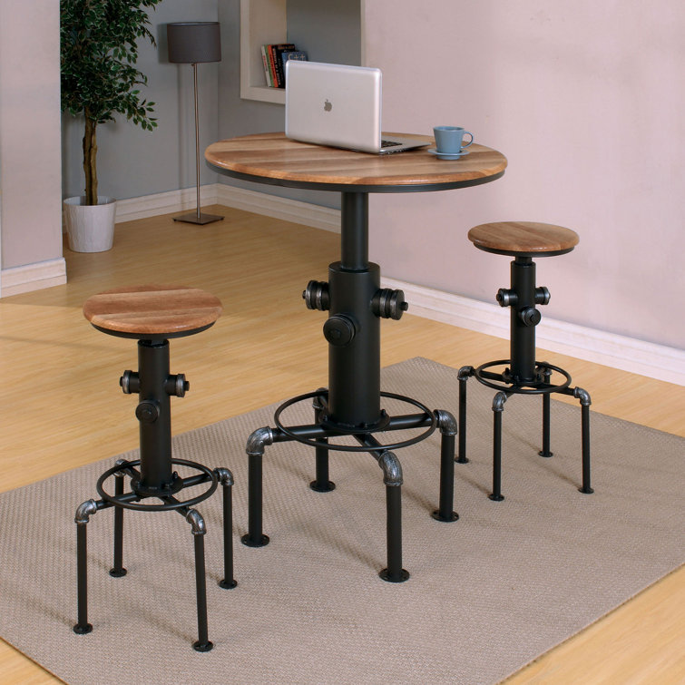 Williston Forge Jaeven 3 - Piece Pedestal Dining Set | Wayfair
