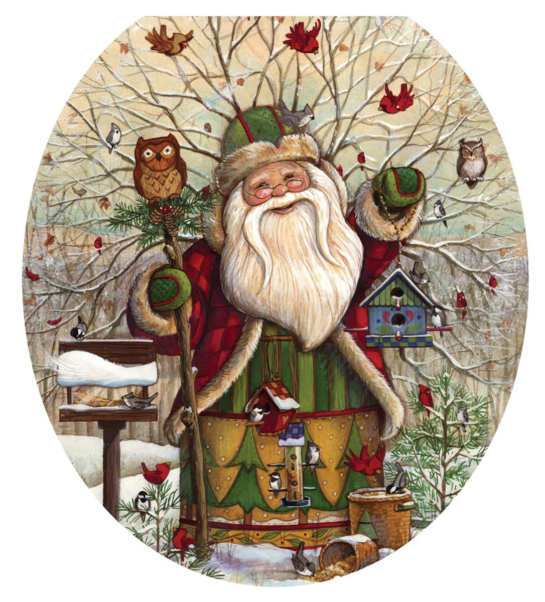 Toilet Tattoos Santa in Woods Holiday Toilet Seat Decal – Toilet ...