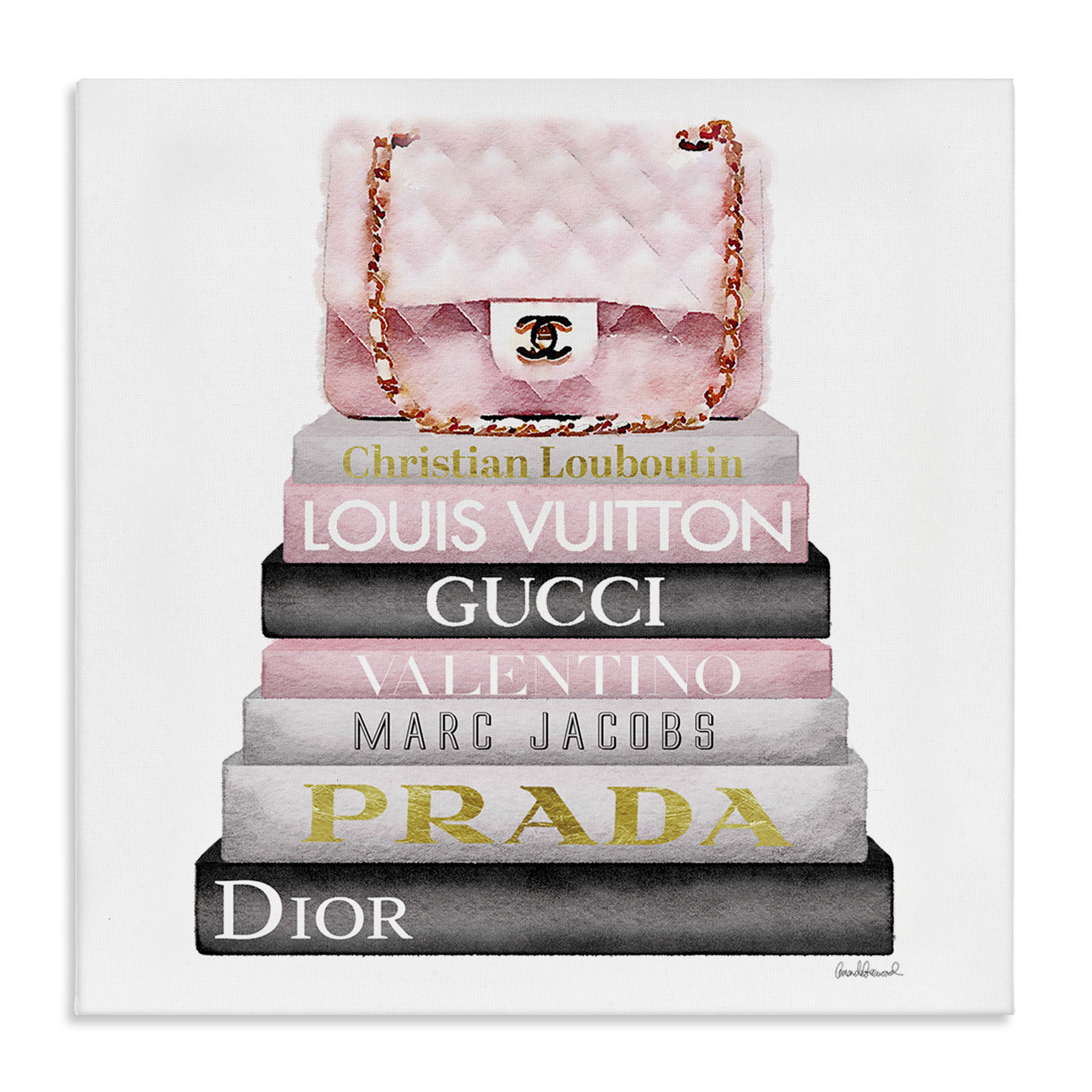 Willa Arlo™ Interiors High Fashion Bookstack Padded Bag ...