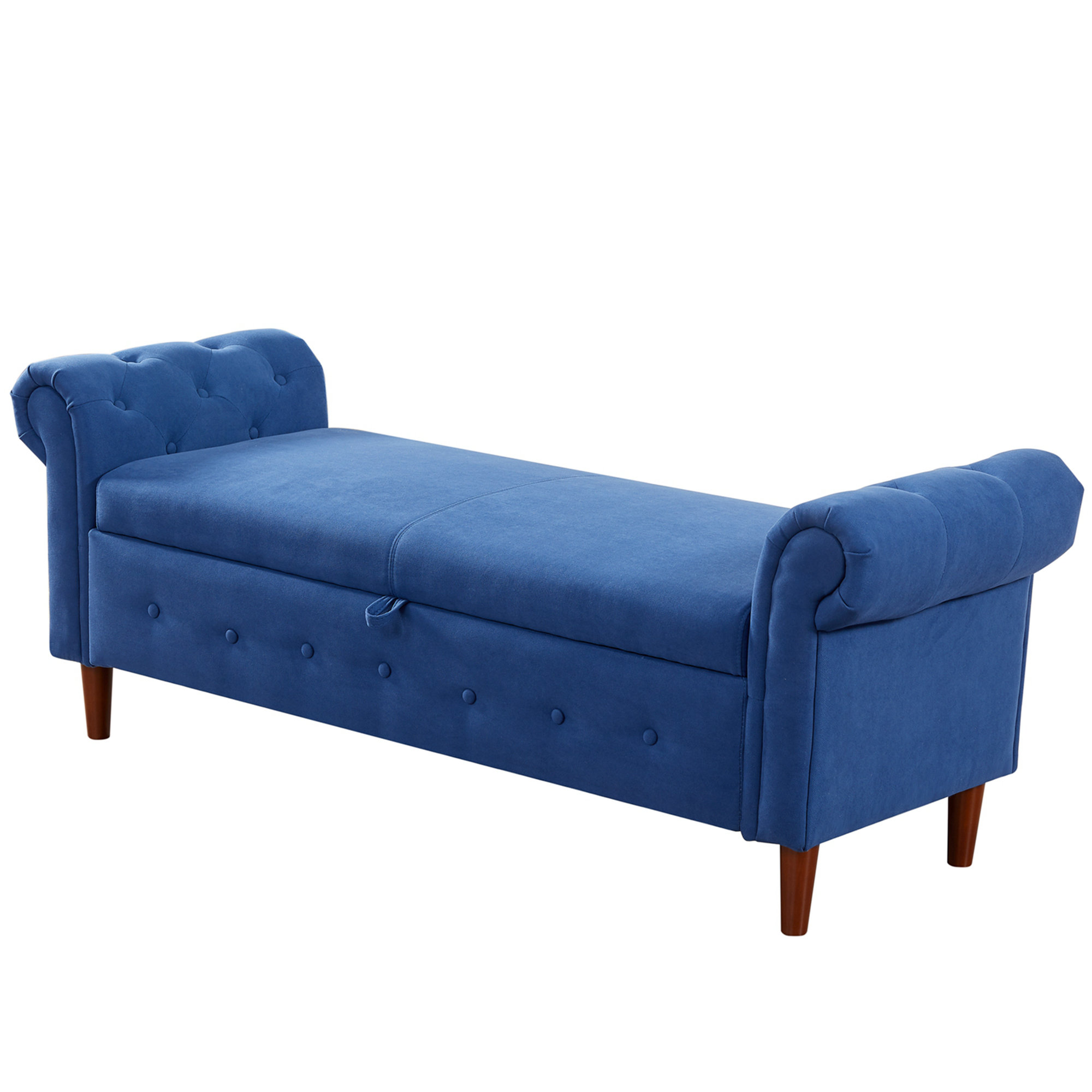 Rosdorf Park Gejza 63'' Wide Tufted Rectangle Storage Ottoman with ...