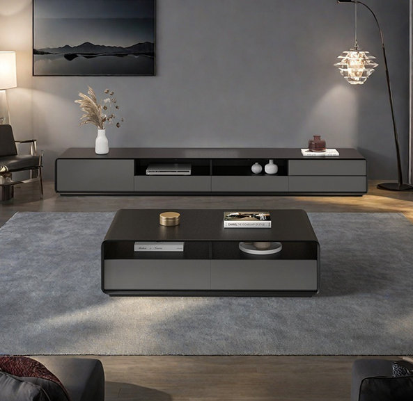 AWORET Modern simple TV cabinet coffee table combination | Wayfair