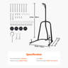17 Stories Heavy Duty Punching Bag Frame Boxing Punching Stand Steel ...