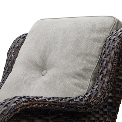 Wildon Home® Bonia Wicker Rattan 5 Piece Complete Patio Set with ...
