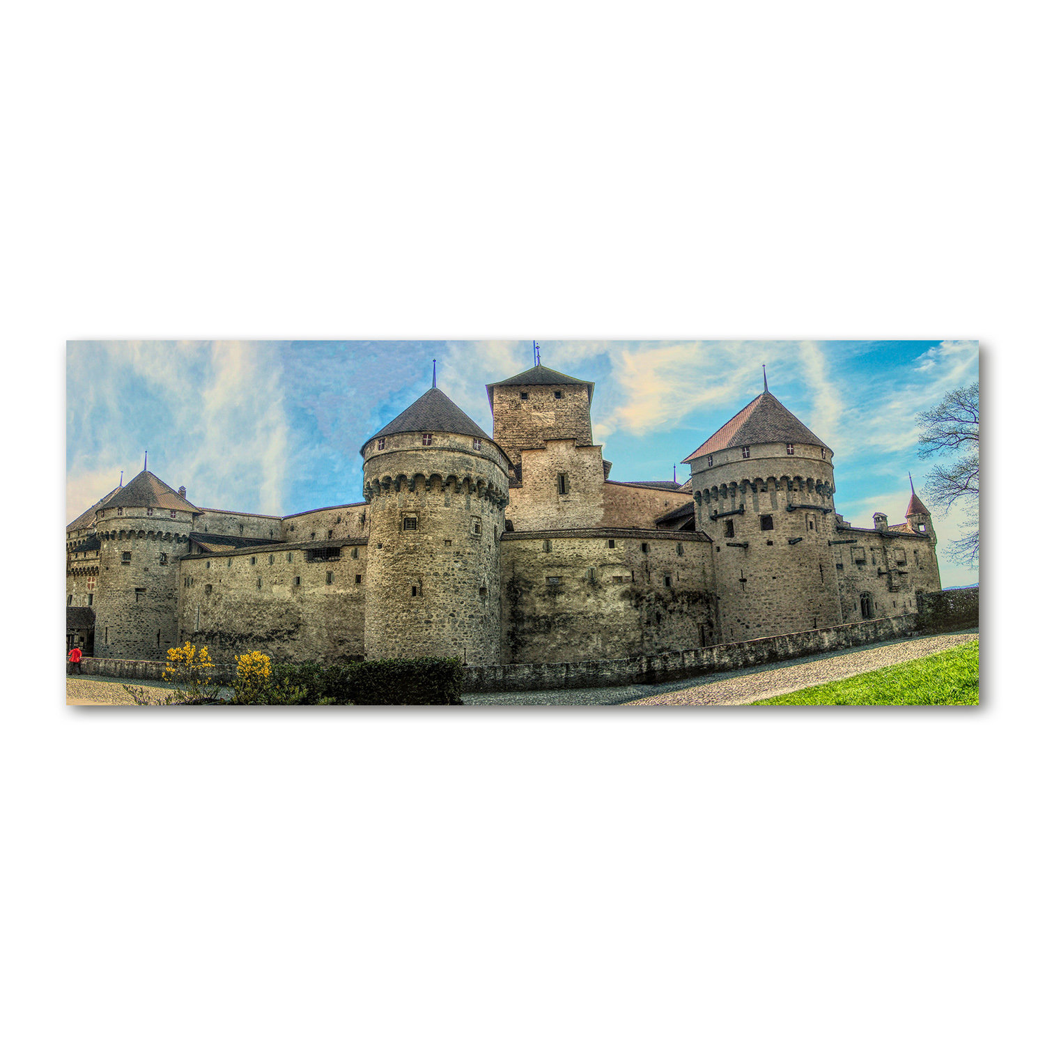 Brayden Studio Castle in Switzerland - Unframed Art Prints on Canvas ...