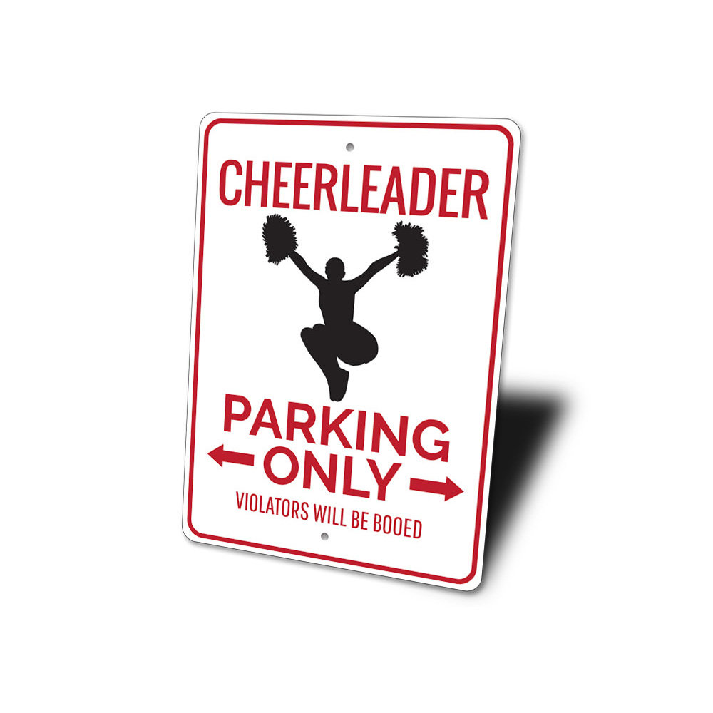 Lizton Sign Shop, Inc Cheerleader Parking Aluminum Sign | Wayfair