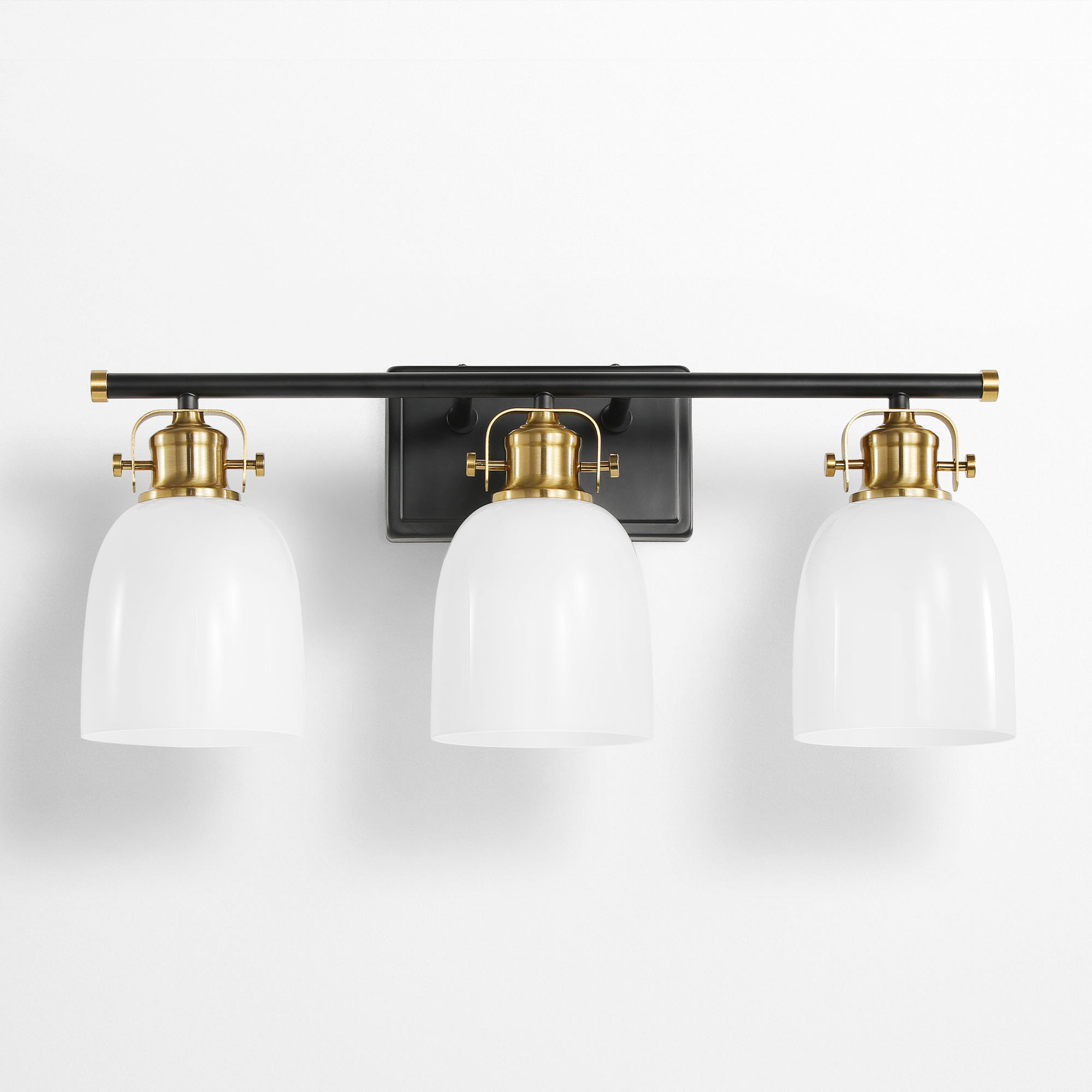 Mercer41 Gimora 3 - Light Dimmable Vanity Light with Glass Shade ...