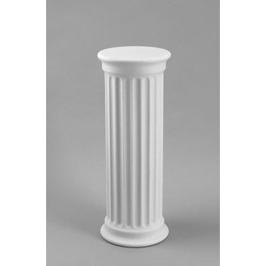 Canora Grey Doric Column Floral Pedestal Indoor/Outdoor Polyethylene ...