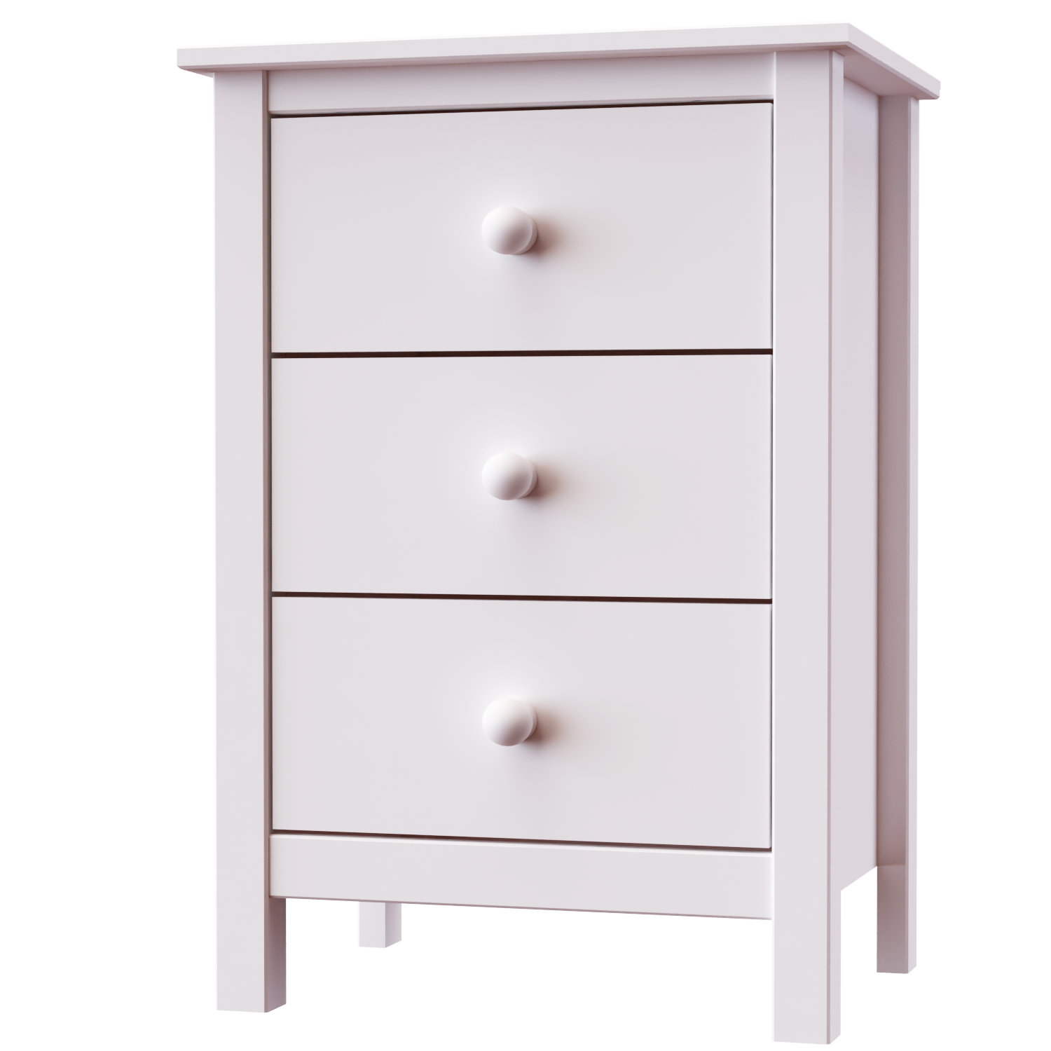 Rosecliff Heights Creath Solid Pine Extra-Tall Nightstand with 3 Deep ...