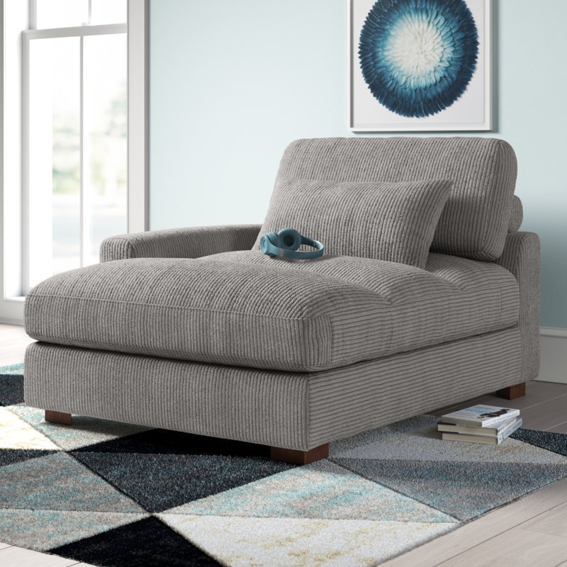 Wade Logan® Ariee Upholstered Chaise Lounge & Reviews | Wayfair