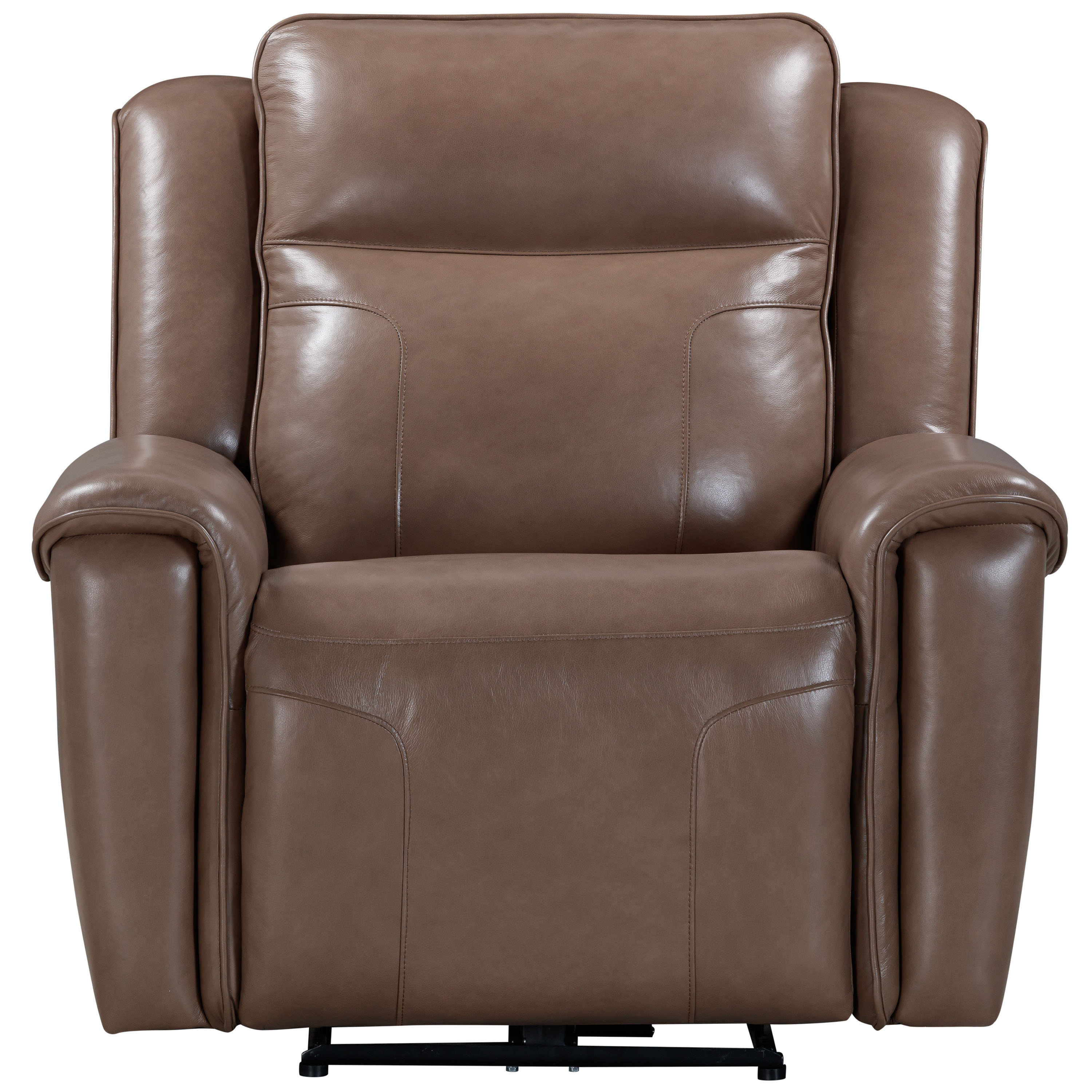 Latitude Run® 42" Leather Zero Gravity Power Recliner with Adjustable ...