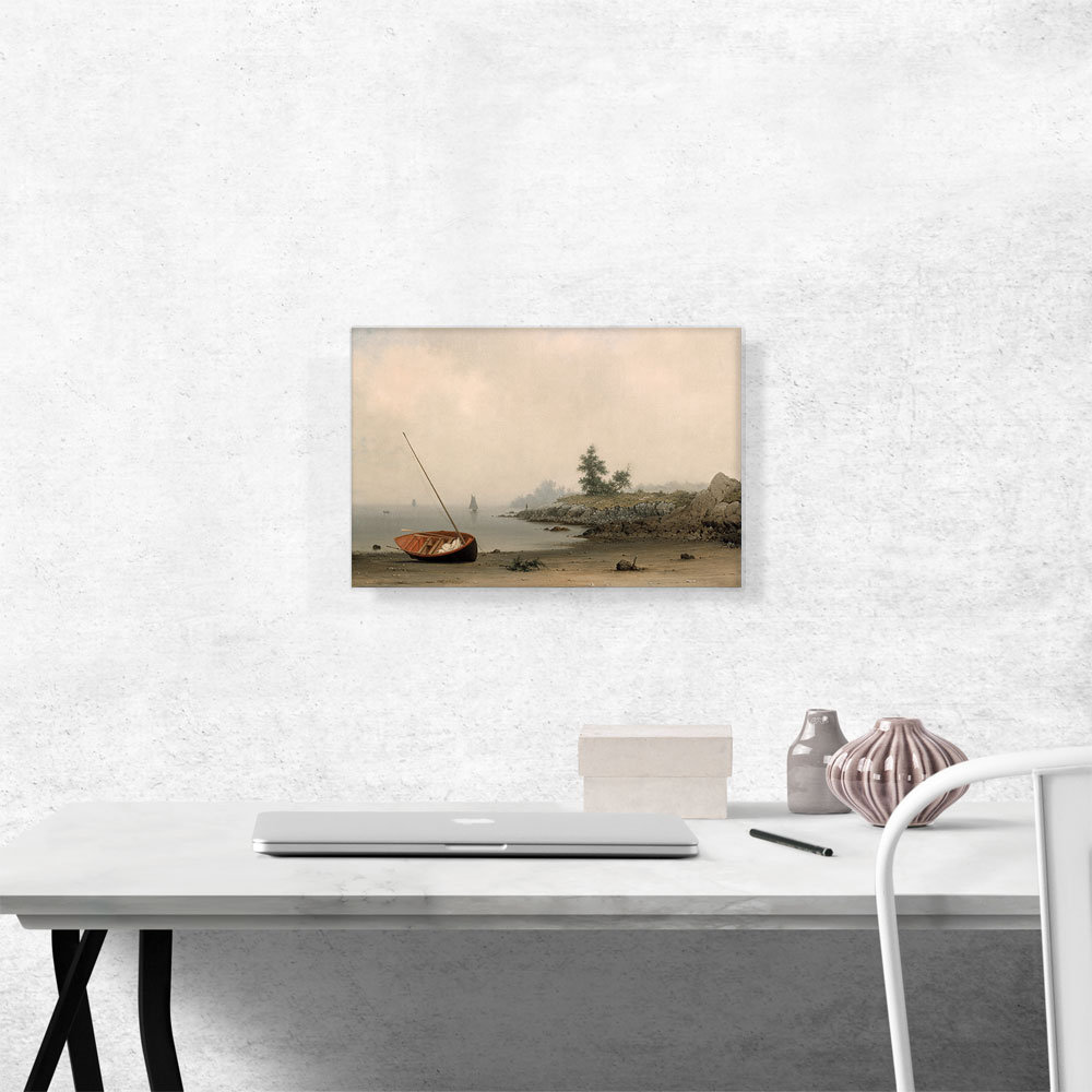 ARTCANVAS The Stranded Boat by Martin Johnson Heade - Wrapped Canvas ...