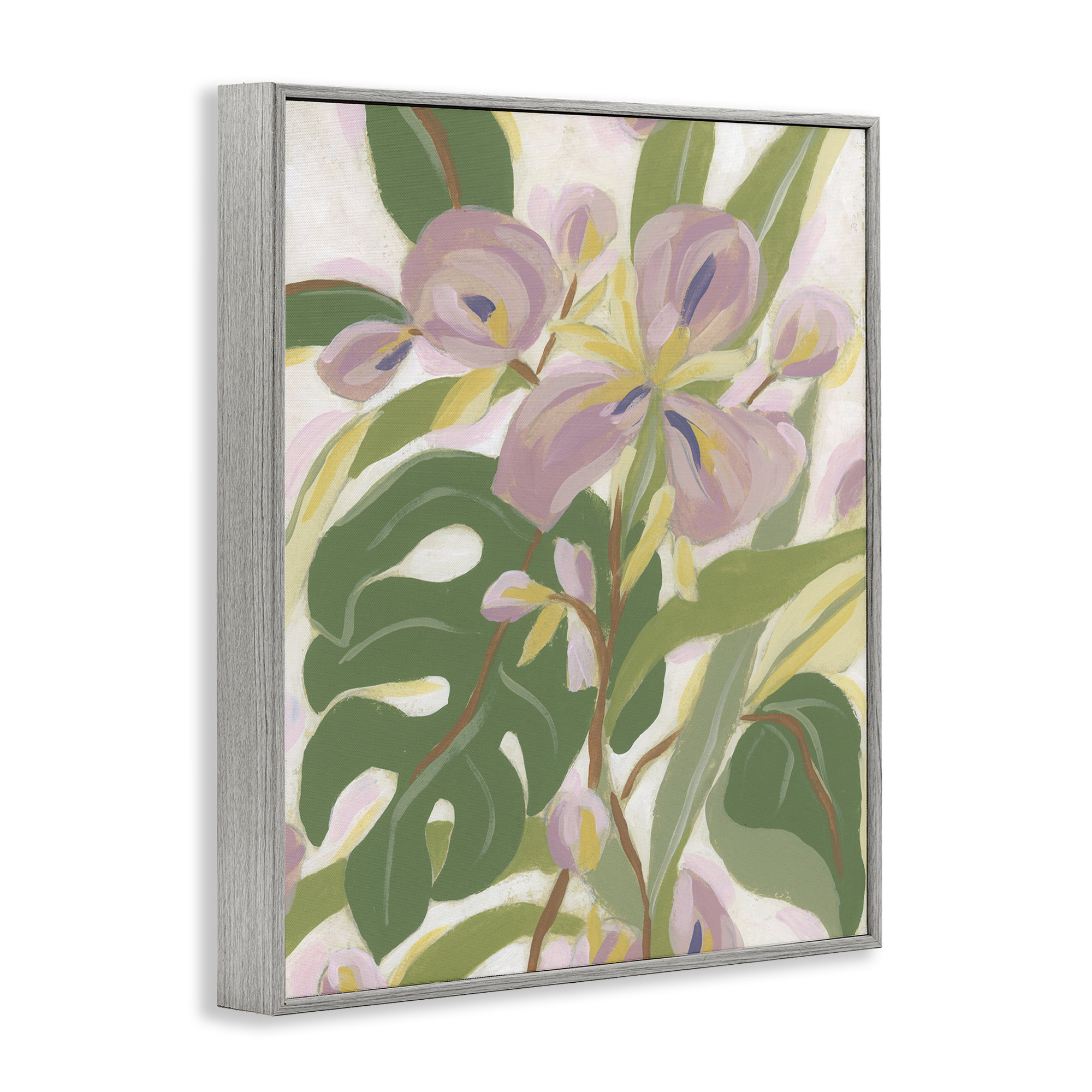 Ebern Designs Monstera & Pink Flower Giclee Art by June Erica Vess ...