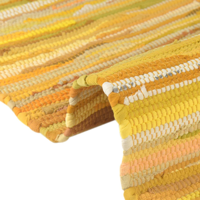 Highland Dunes Pringle Flatweave Cotton Geometric Rug & Reviews | Wayfair