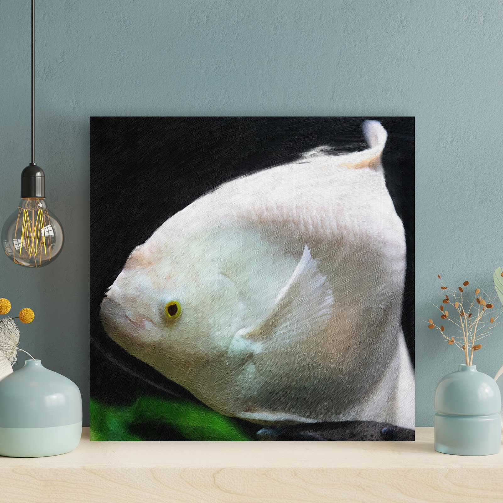 Rosecliff Heights A White Fish - 1 Piece Square Graphic Art Print On ...