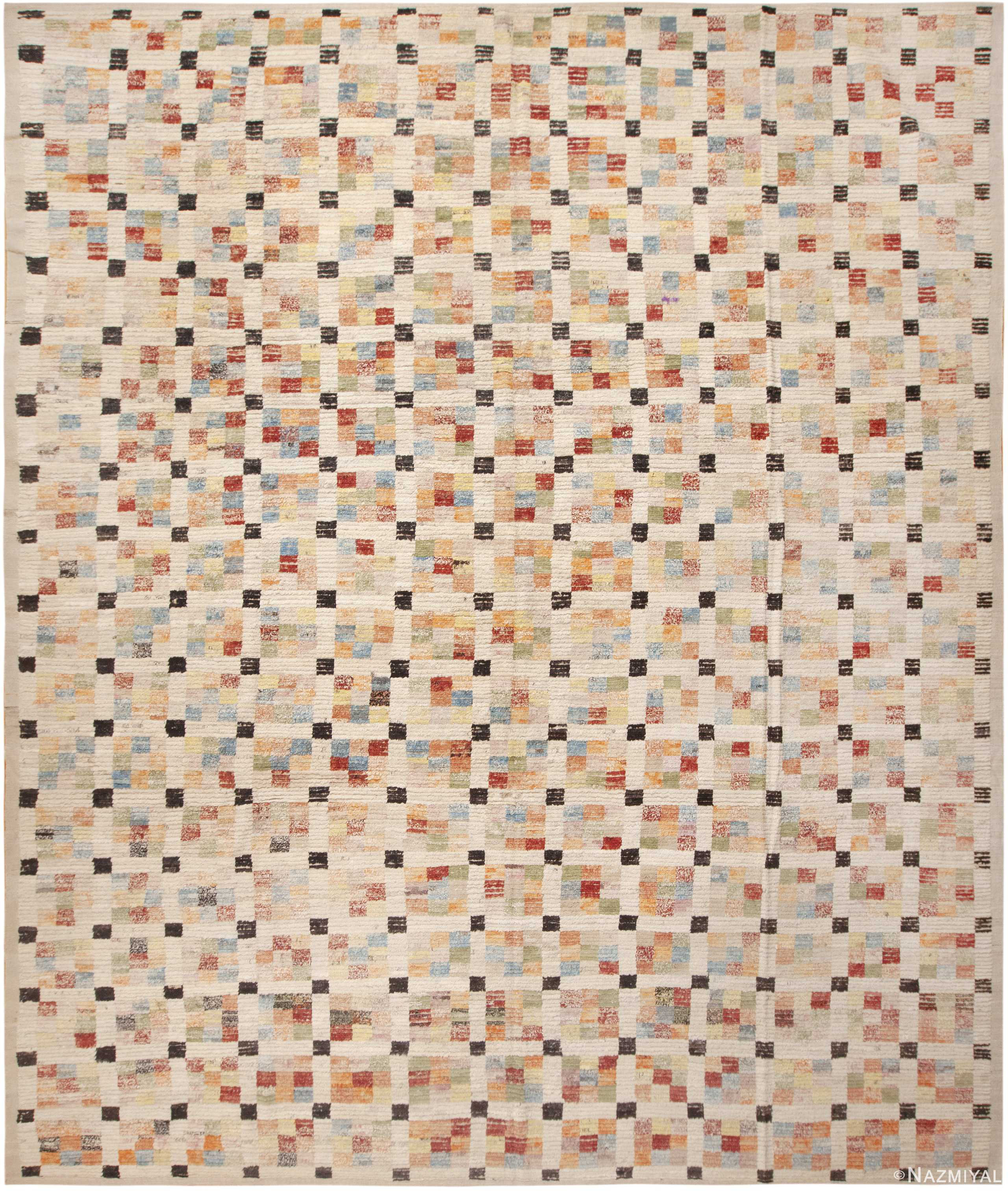 Nazmiyal Collection One-of a Kind Large Colorful Geometric Tile Design ...