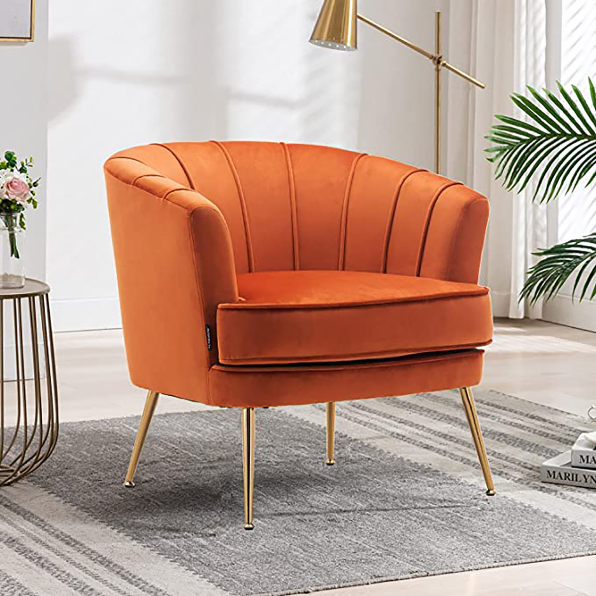 Mercer41 Latulip 30 inches Wide Velvet Armchair & Reviews | Wayfair