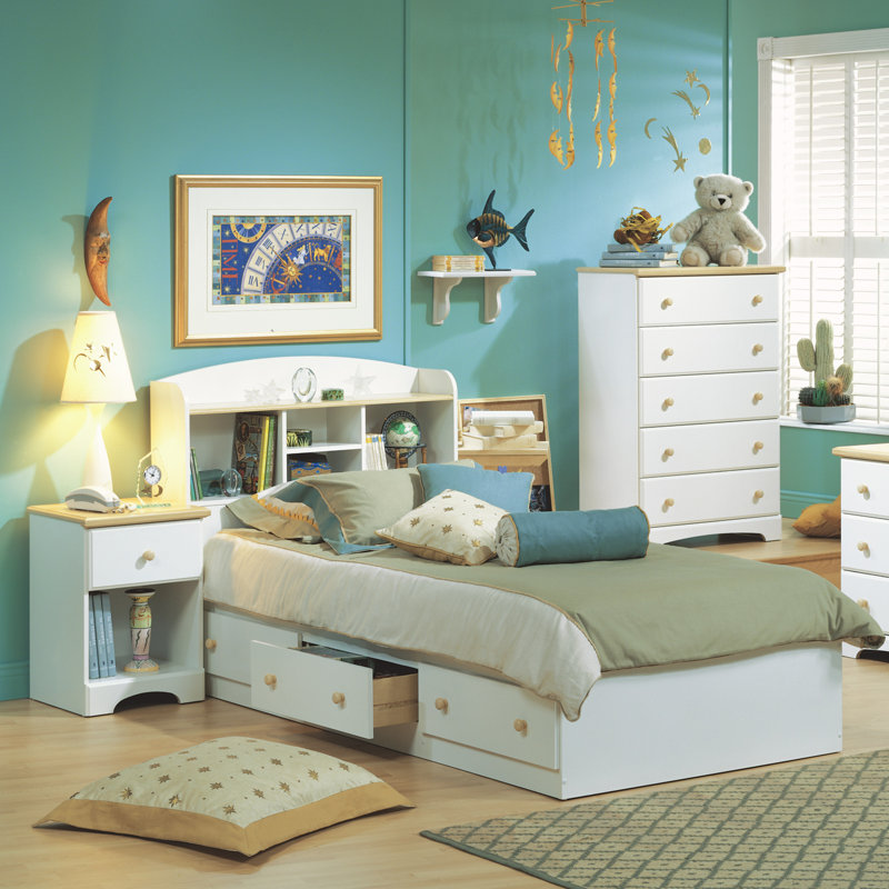 South Shore Newbury Twin Platform Configurable Bedroom Set & Reviews ...