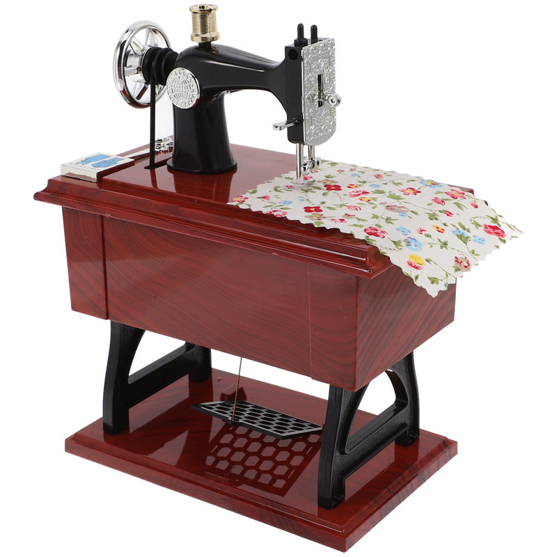 Lark Manor™ Vintage Sewing Music Box Musical Toy Sewing Machine Music ...