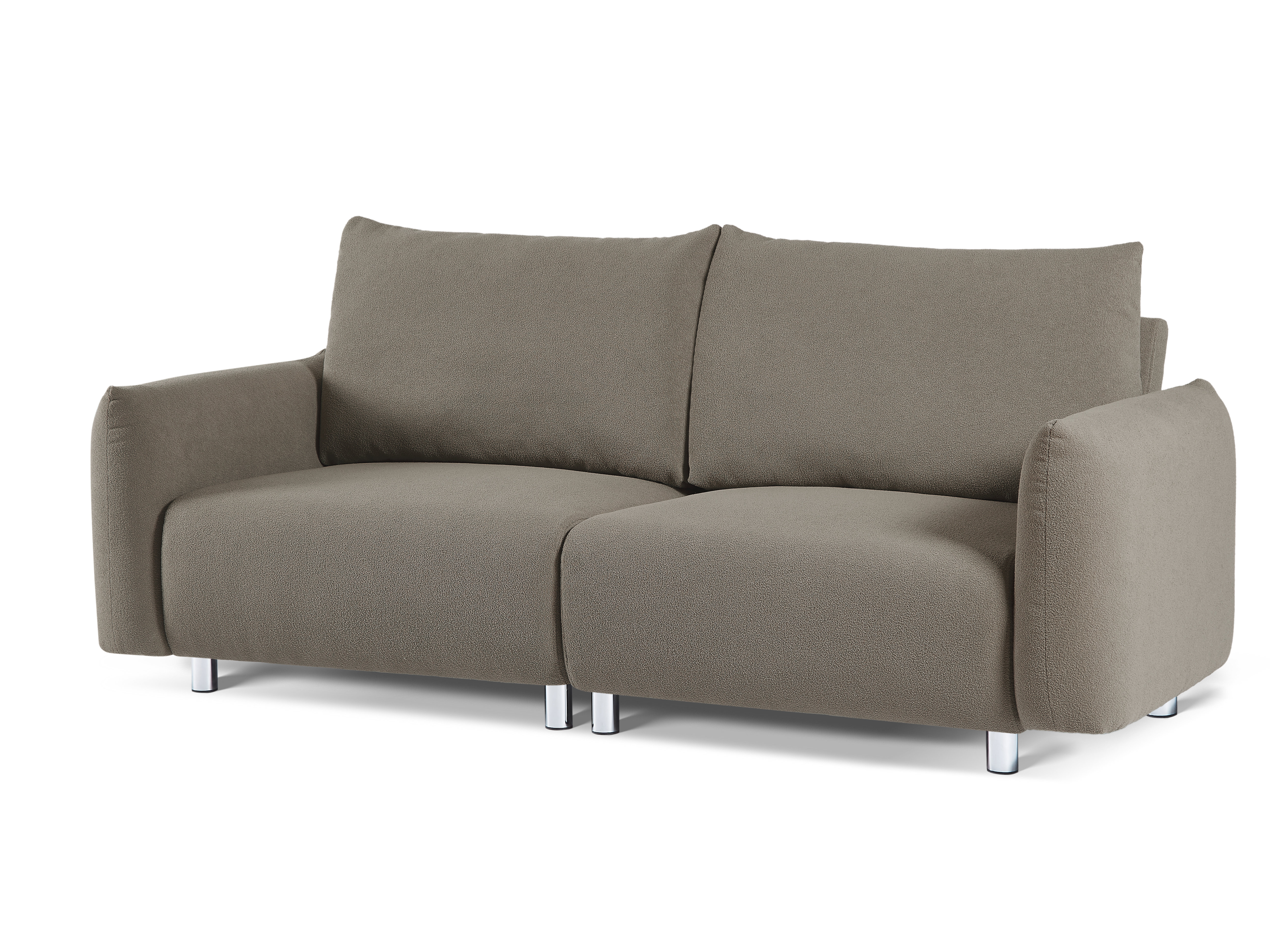 Latitude Run® Bread Sofa 2 Seater Loveseat Couch Loose Back Sectional ...