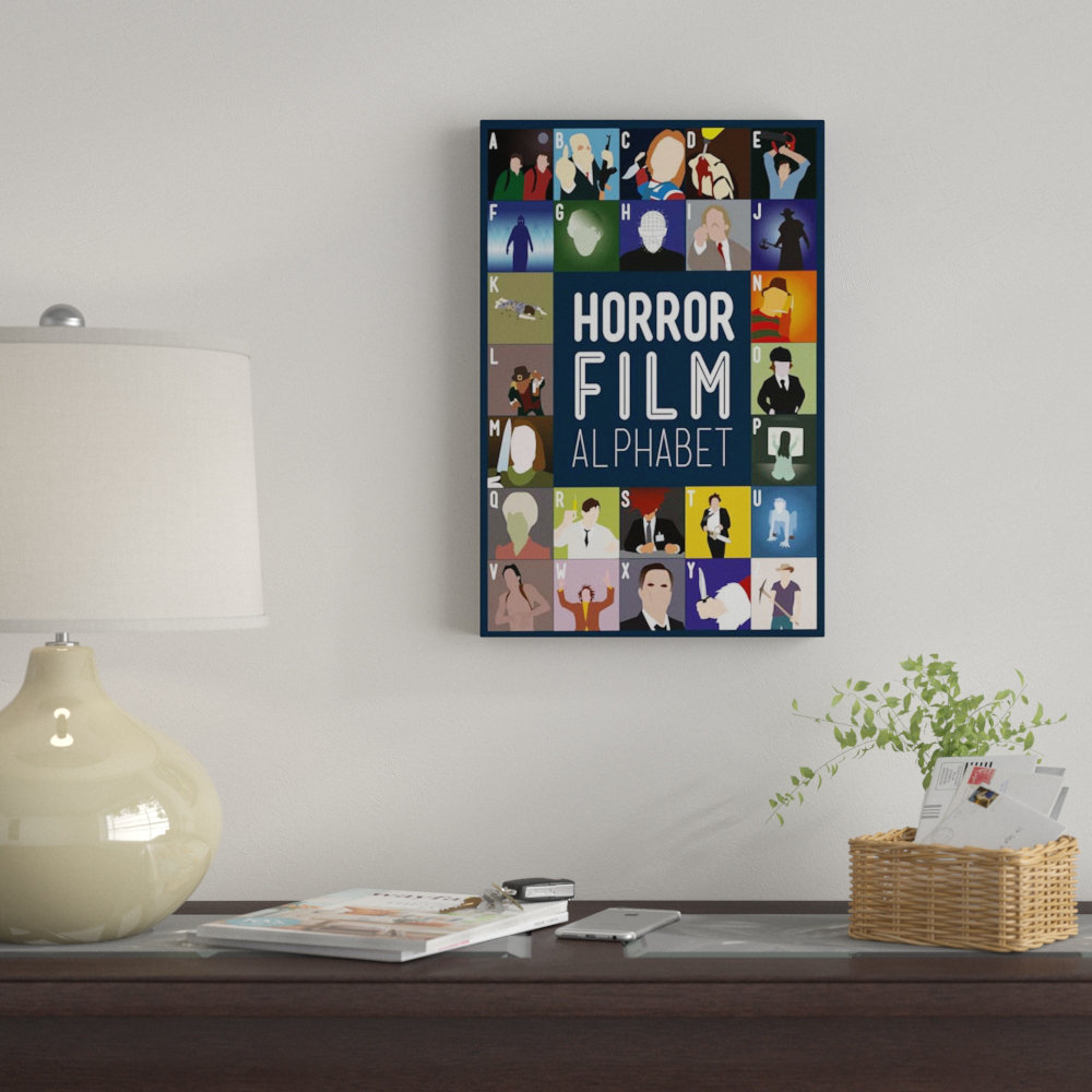 East Urban Home Horror Film Alphabet by Stephen Wildish - Graphic Art ...