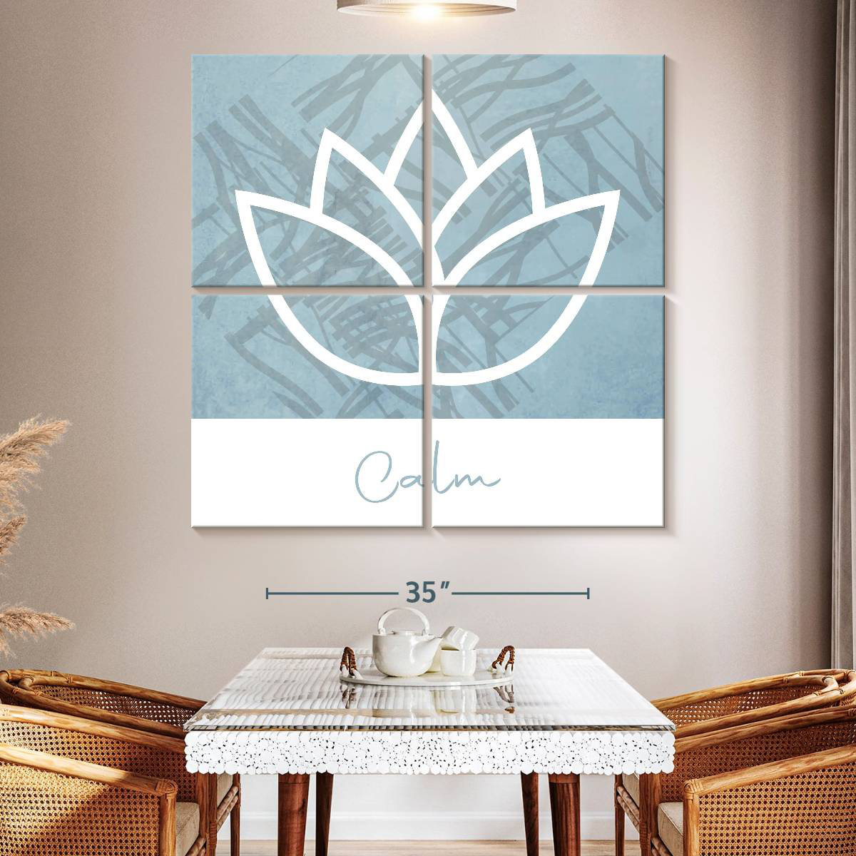 Ebern Designs Tergel Calm Lotus | Wayfair