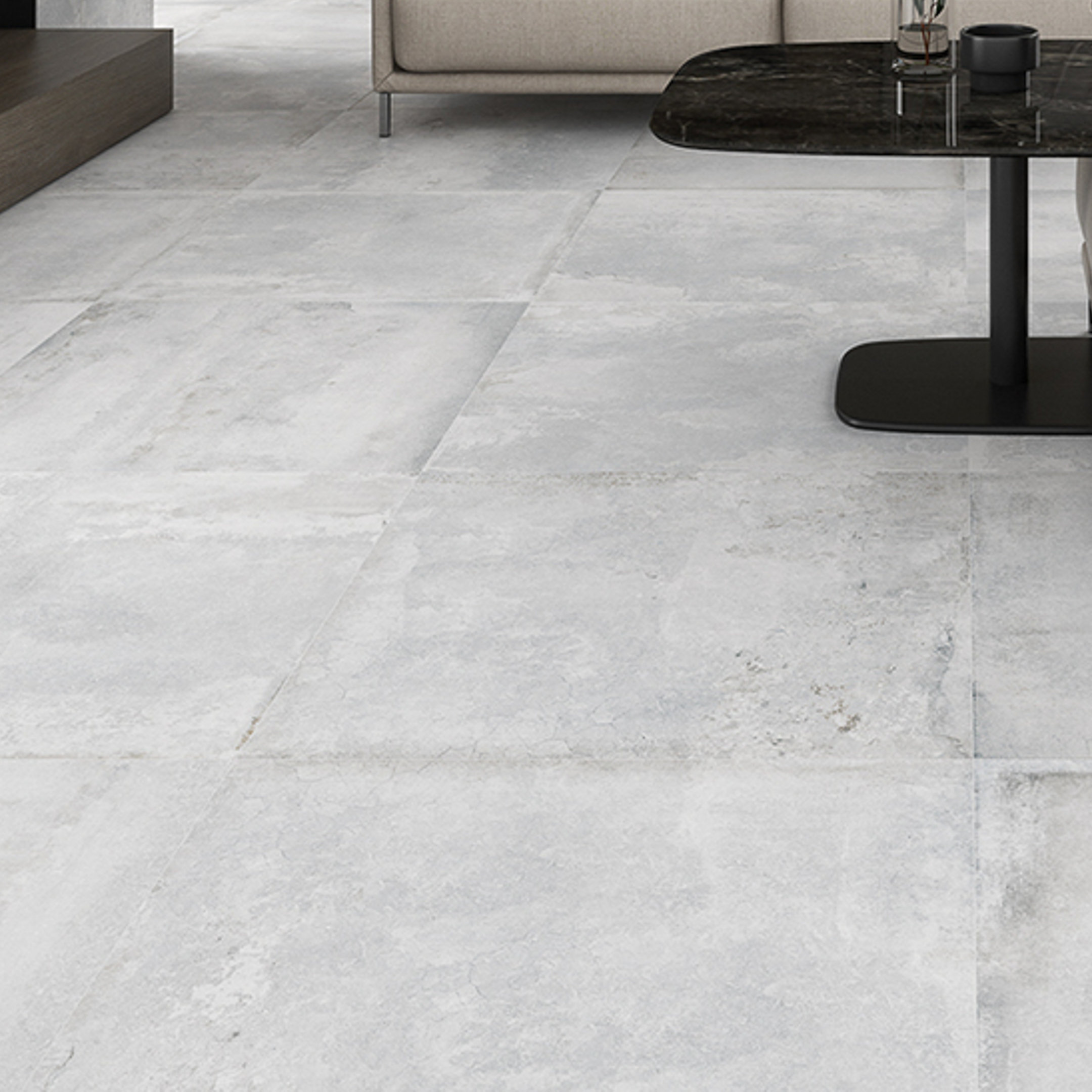 Qube Tiles Rue De Paris 36" x 36" Concrete Look Porcelain Tile ...