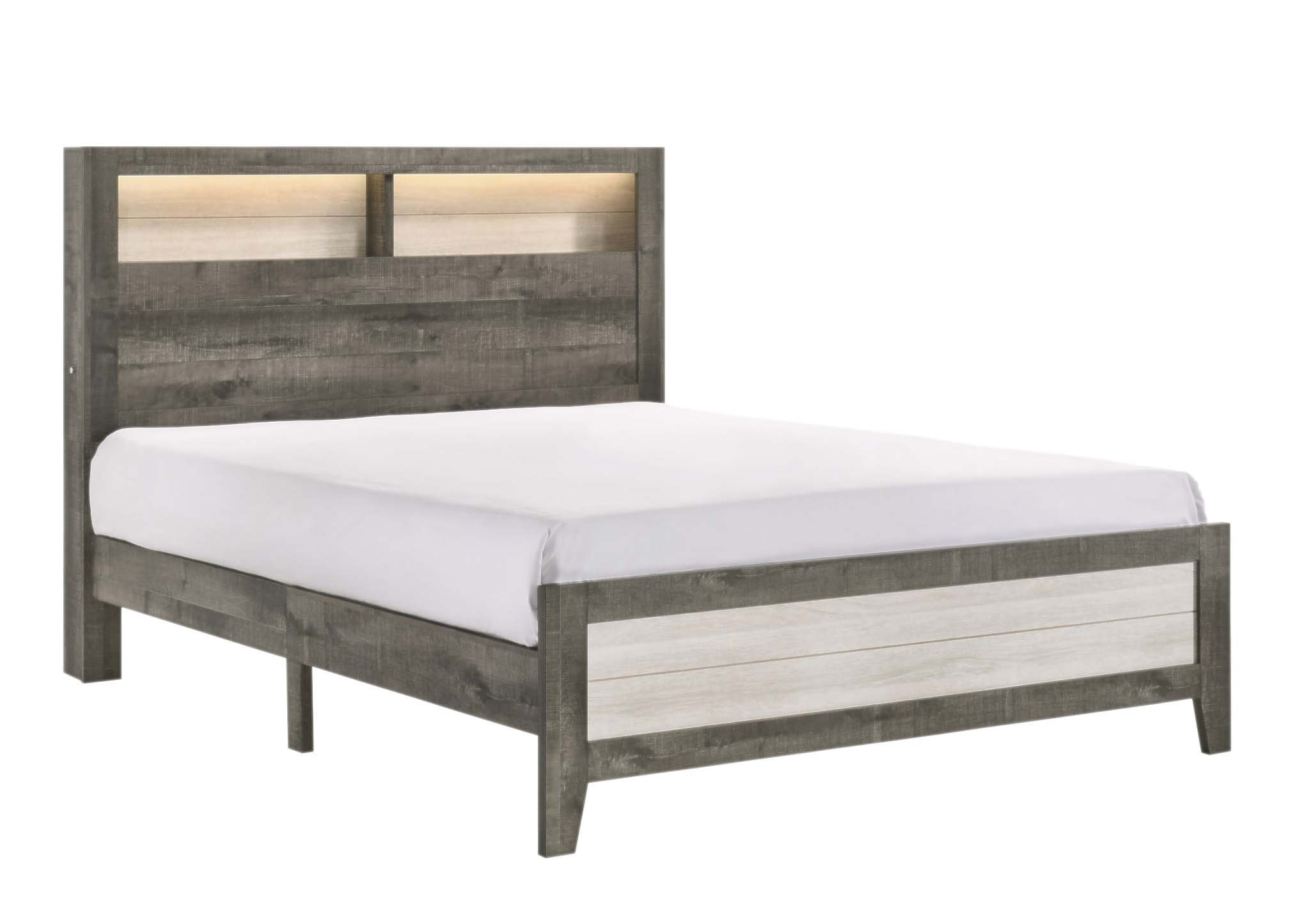 Brayden Studio® Queen Bed In One Box With Integrated Touch Light And ...