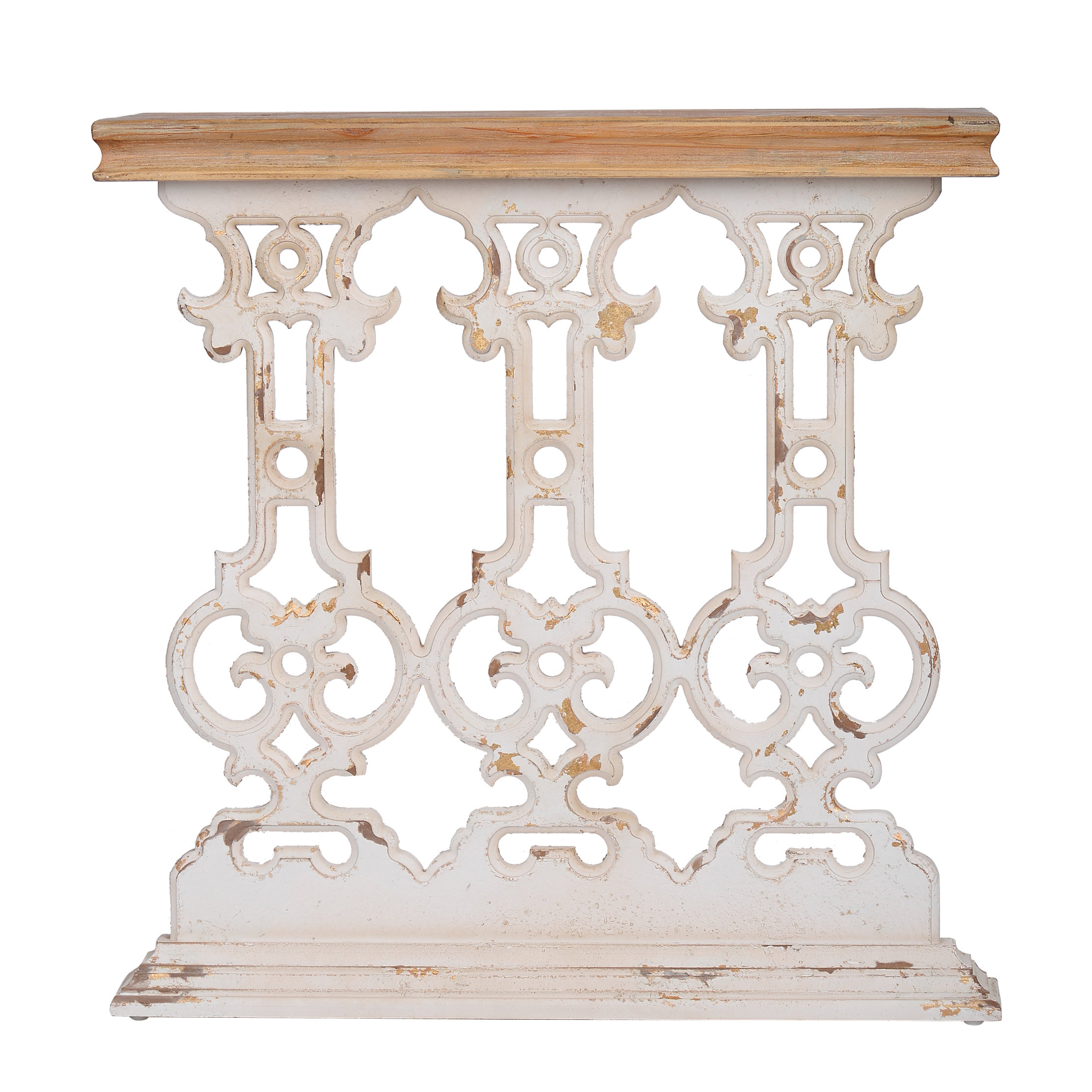 Ophelia & Co. Console Table With Distinctive Wood Top | Wayfair