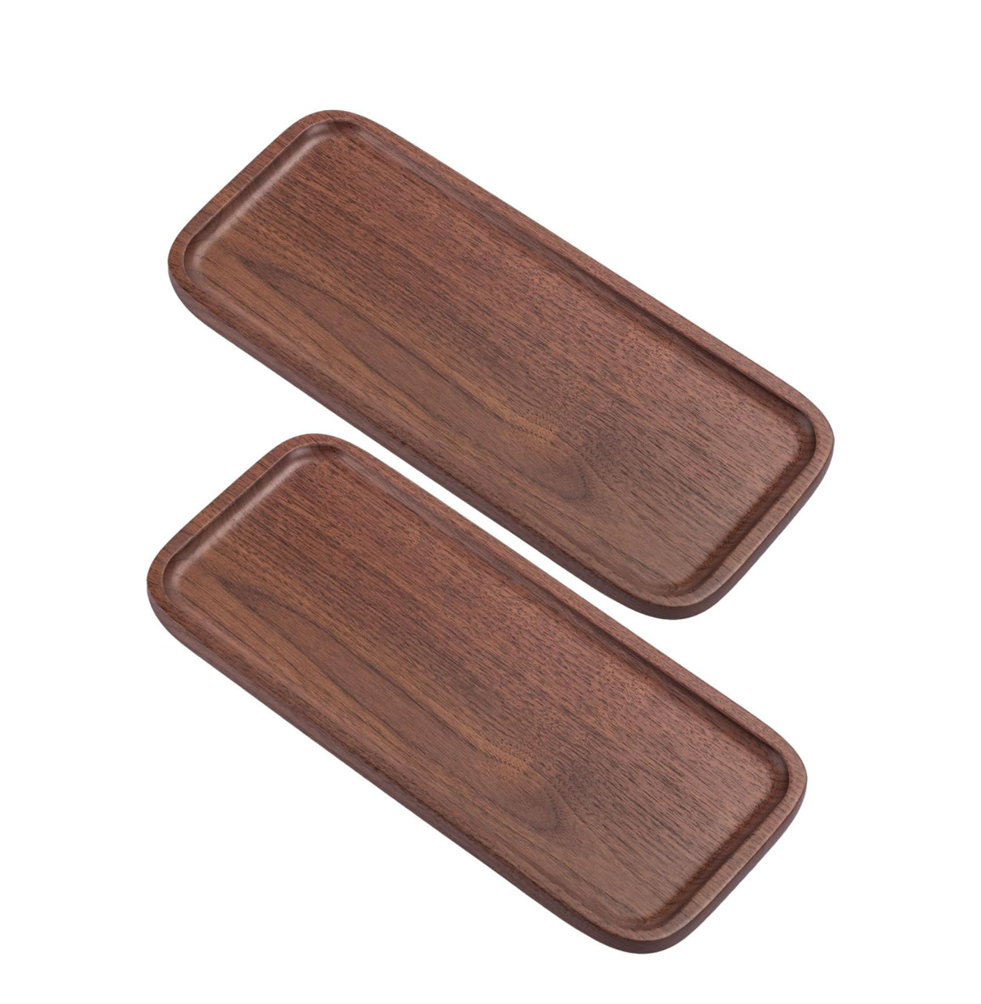 Foundry Select Wood Serving Tray, Rectangle Wooden Plates for Serving ...