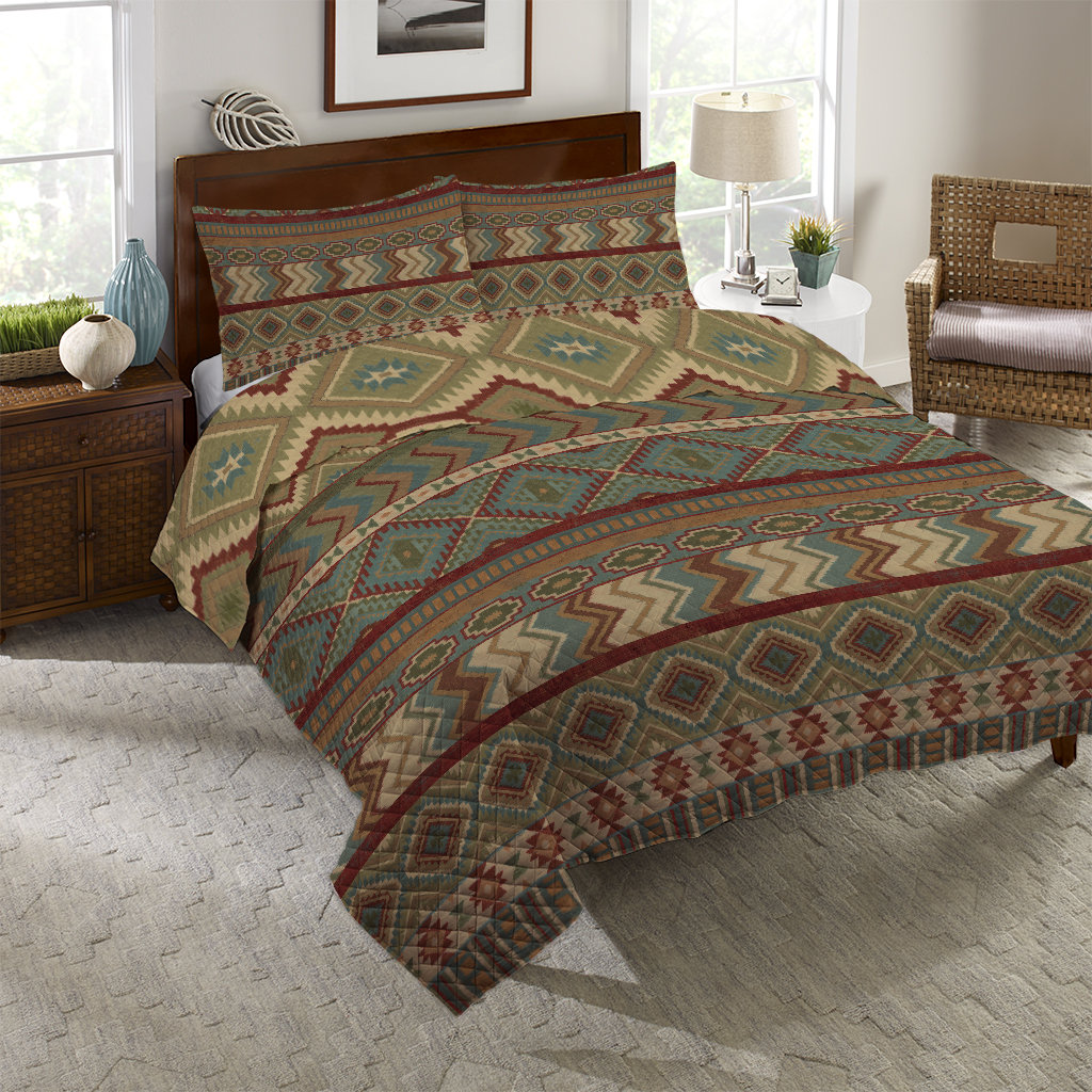Laural Home Country Mood Sage Quilt Set | Wayfair