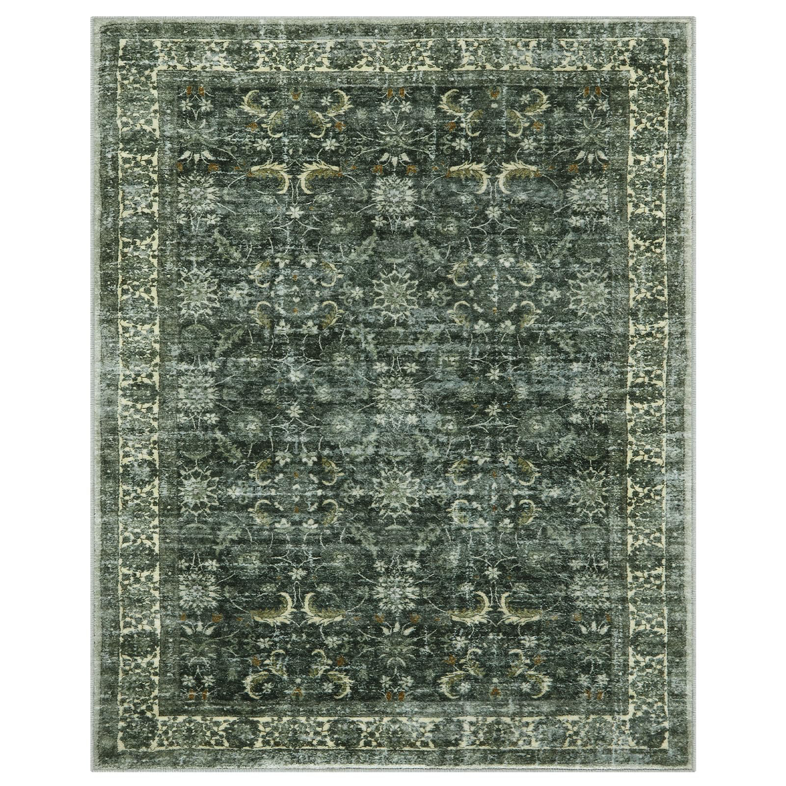Bungalow Rose Rectangle Cahlan Area Rug with Non-Slip Backing | Wayfair