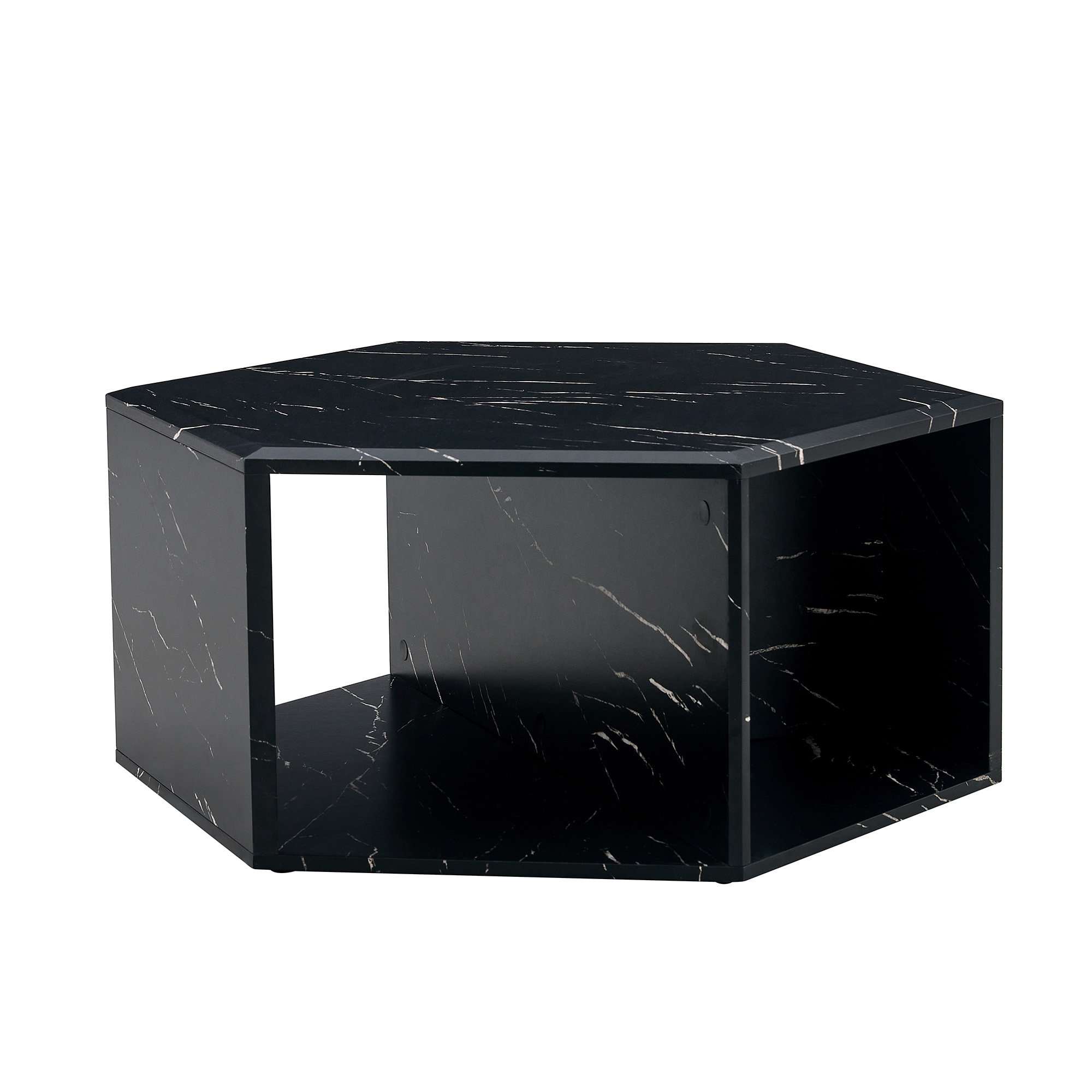 George Oliver Hexagonal MDF Coffee Table, Characteristic Pattern ...
