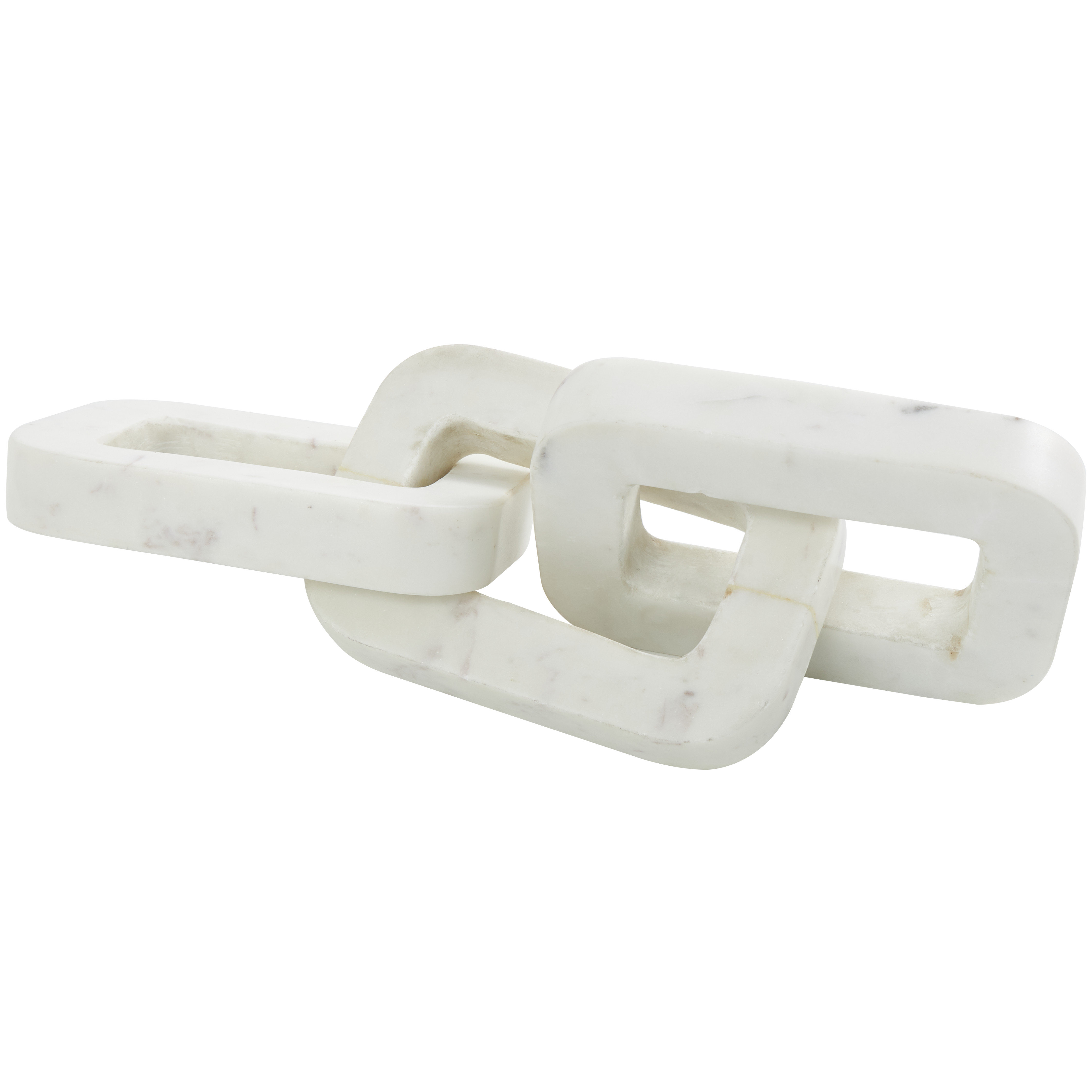 Wrought Studio™ Marble Handmade Geometric 3 Link Chain Decorative ...