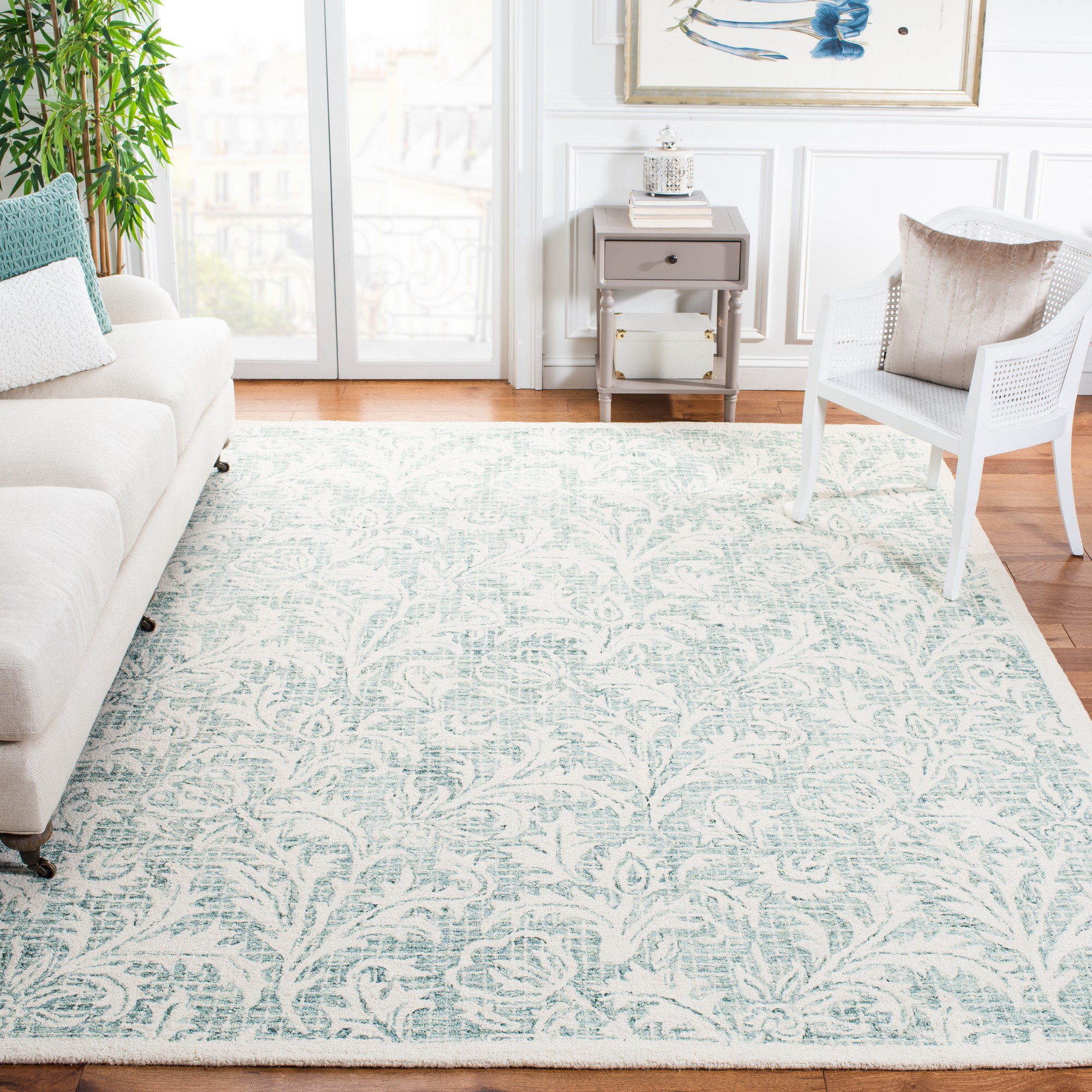 Alcott Hill® Rumbaugh Hand Tufted Wool And Cotton Floral Rug & Reviews ...