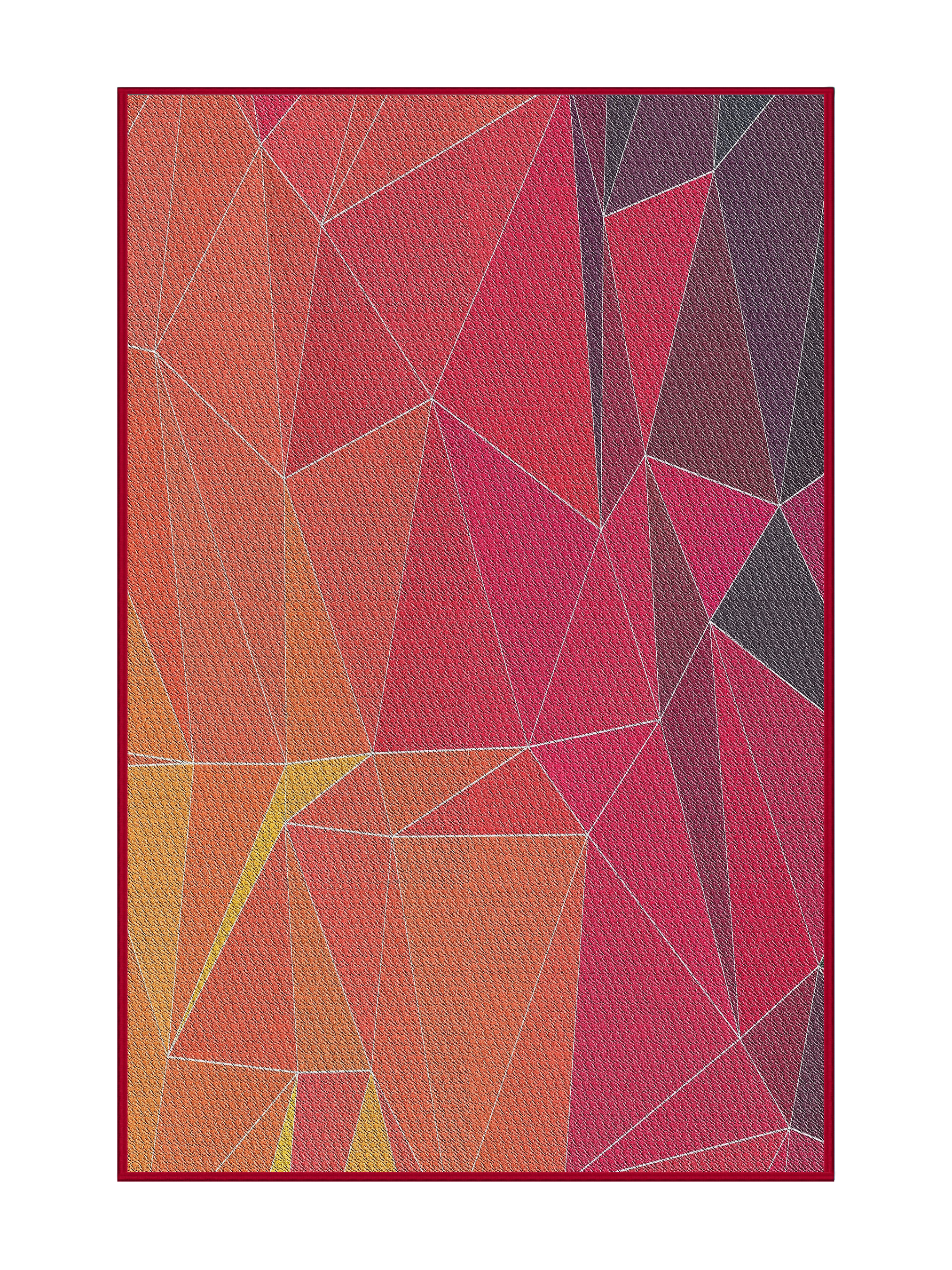 Corrigan Studio® Irene Abstract Pink/Orange Area Rug | Wayfair