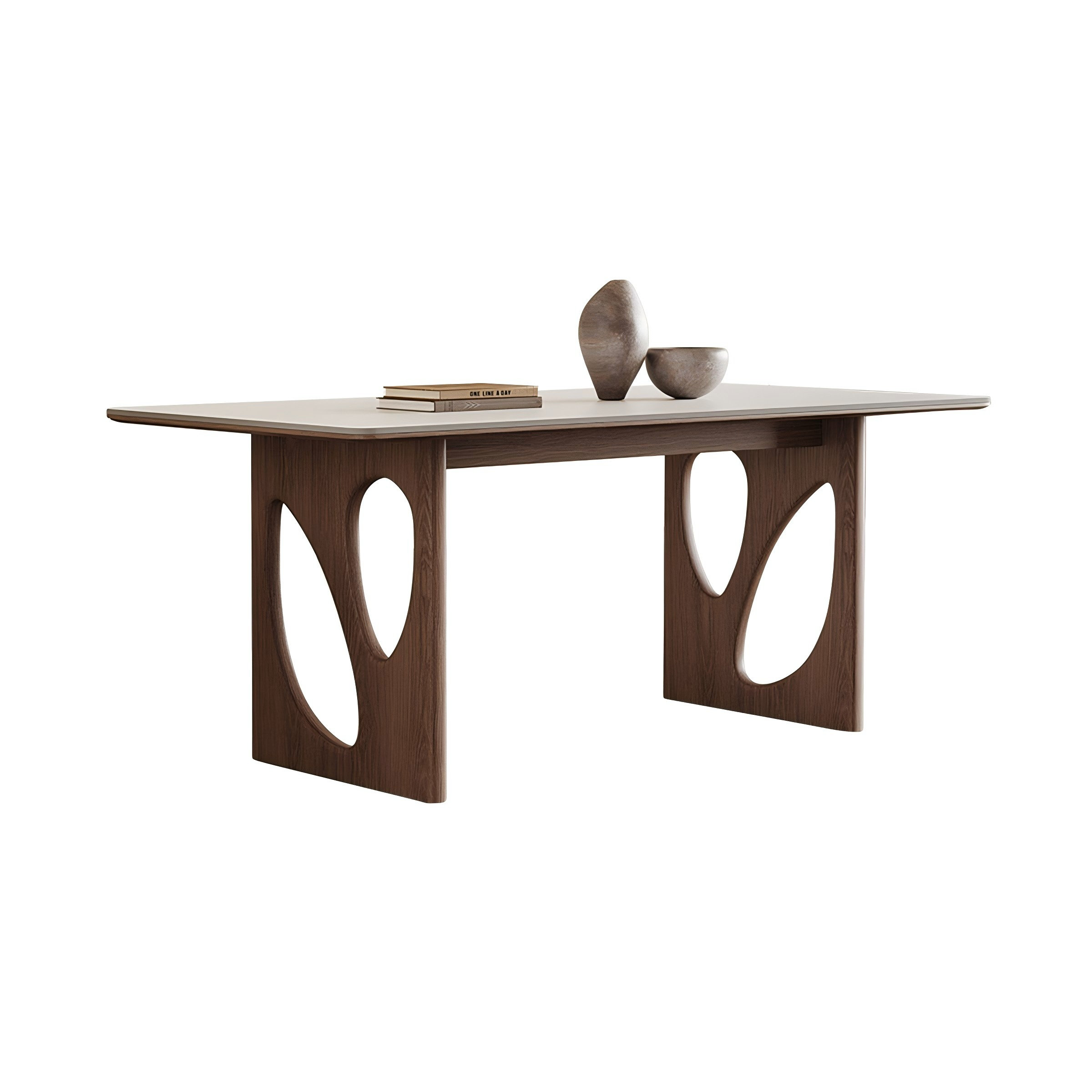 Corrigan Studio® Rectangular Retro Sintered Stone Multilayer Solid Wood ...