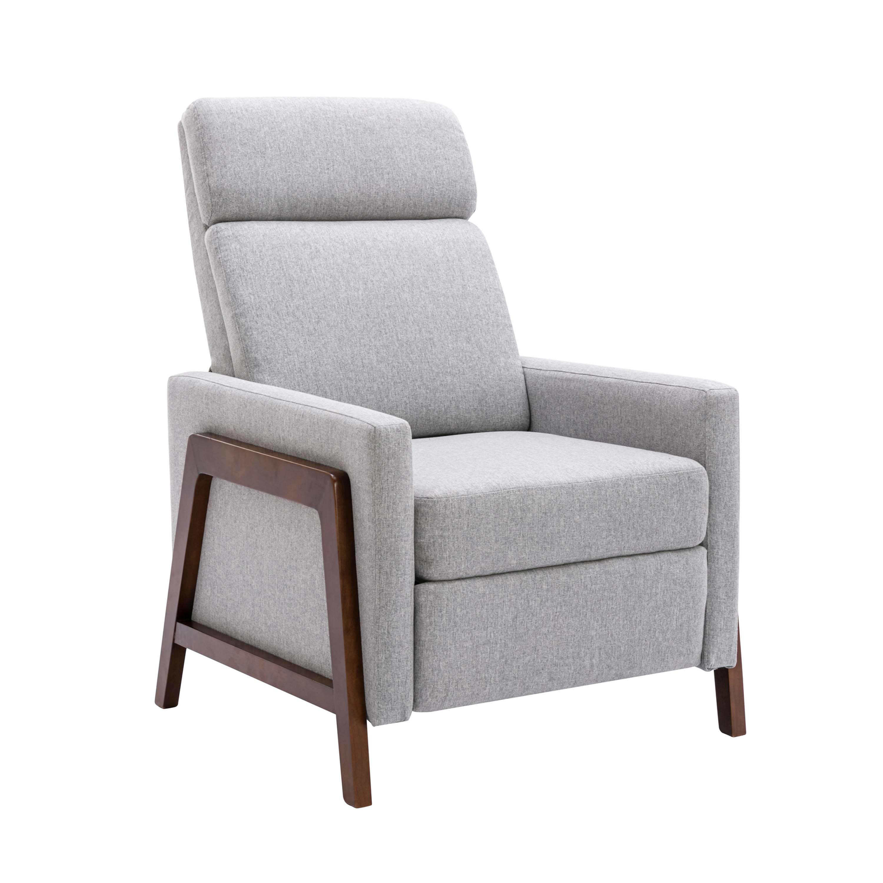 Corrigan Studio® Upholstered Recliner Chair ,Thick Seat Cushion And ...