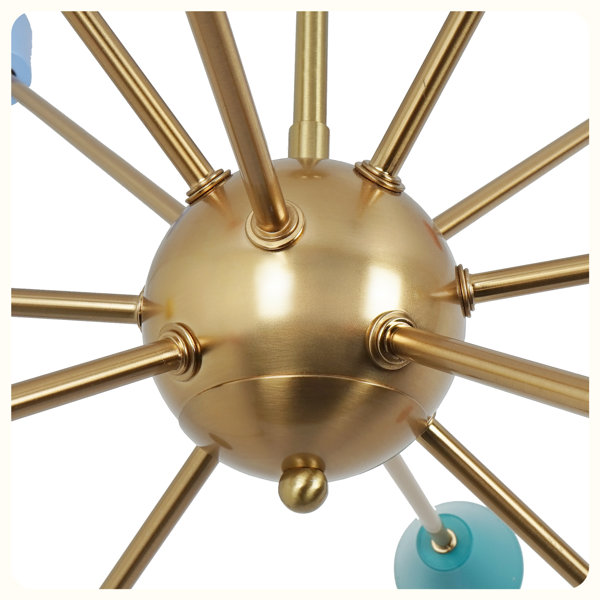 George Oliver 12-Light Colorful Sputnik Chandelier & Reviews | Wayfair